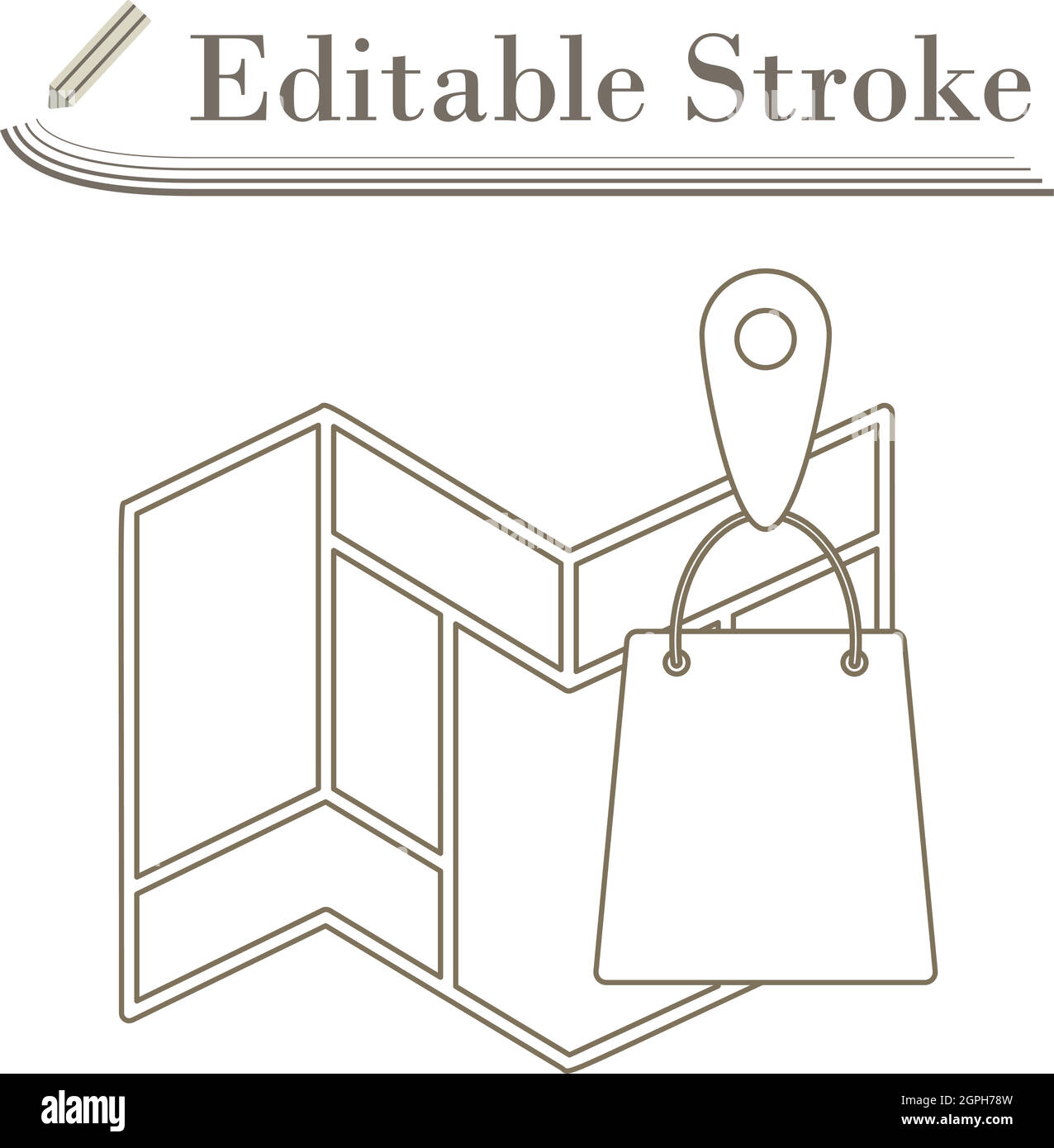 Delivery map gps navigation Cut Out Stock Images & Pictures - Alamy