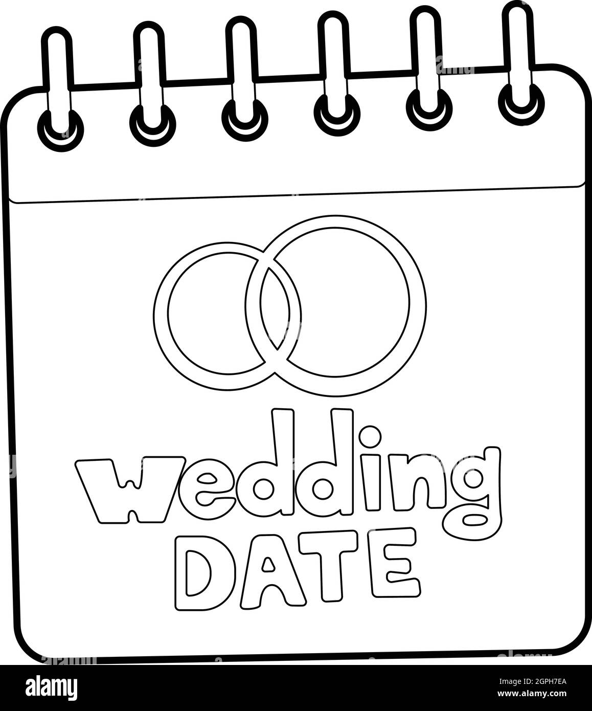 Wedding day letter isolated Black and White Stock Photos & Images - Alamy