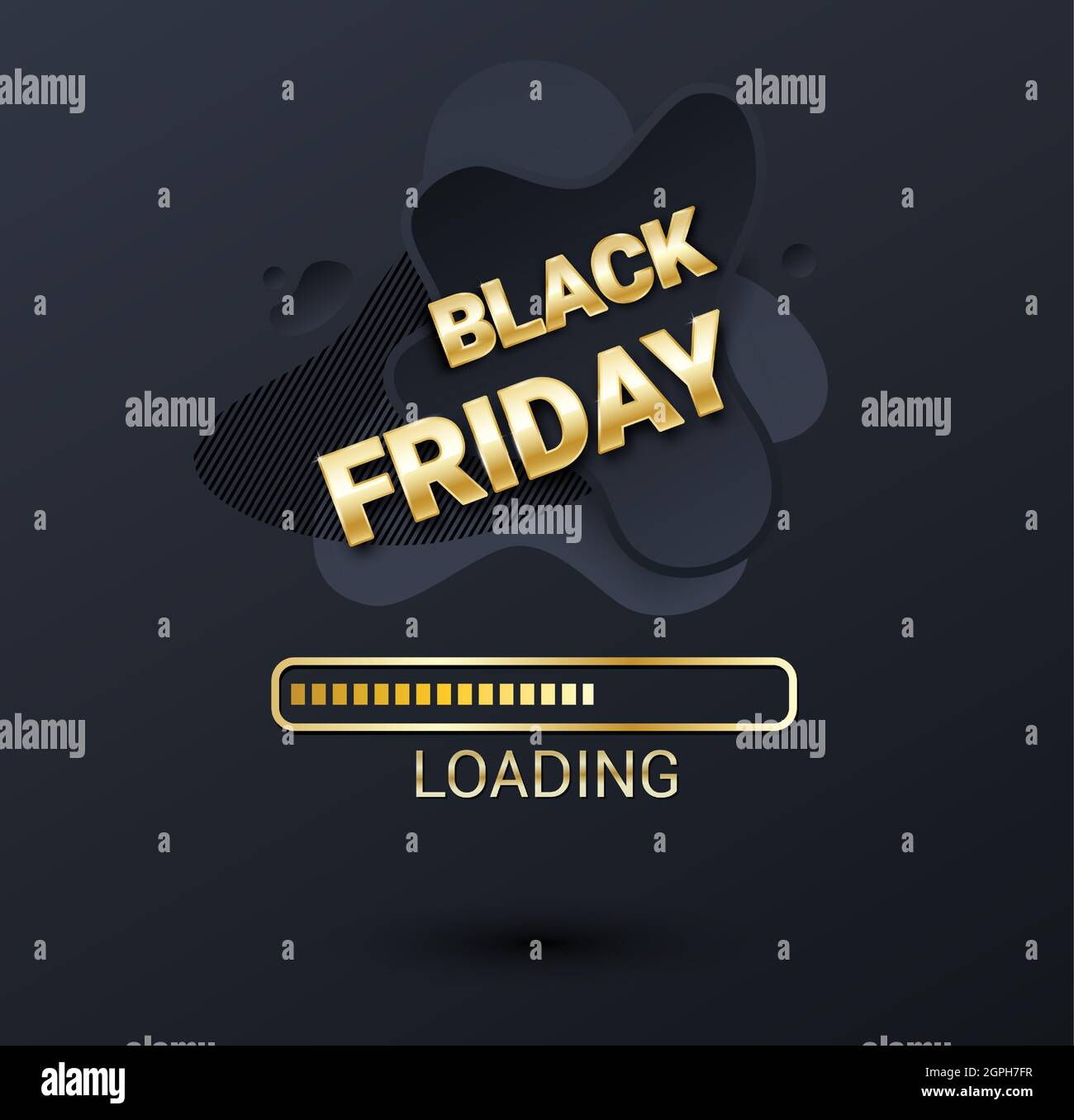 Black Friday loading bar background, banner poster design template ...