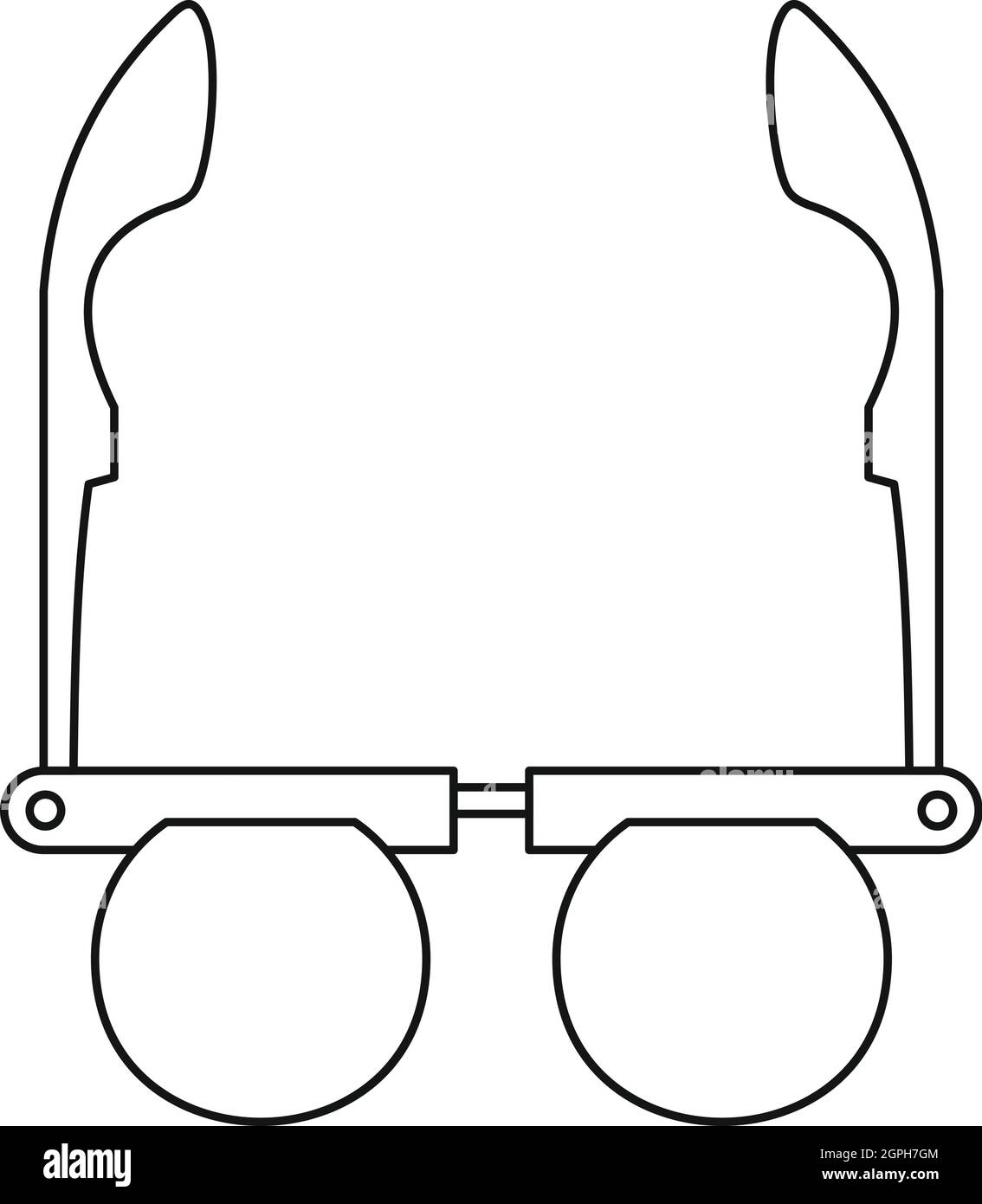 Glasses with round lenses icon, outline style Stock Vector Image & Art ...