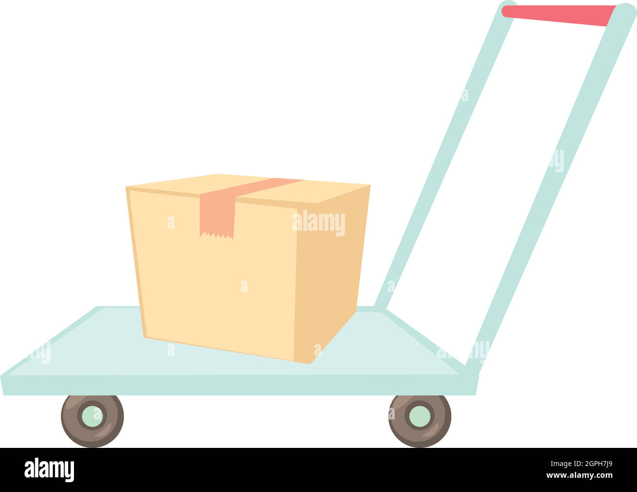 Warehouse trolley icon, cartoon style Stock Vector Image & Art - Alamy