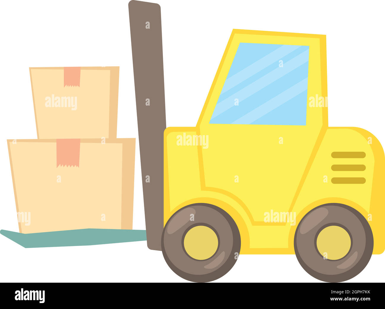 Forklift icon, cartoon style Stock Vector Image & Art - Alamy