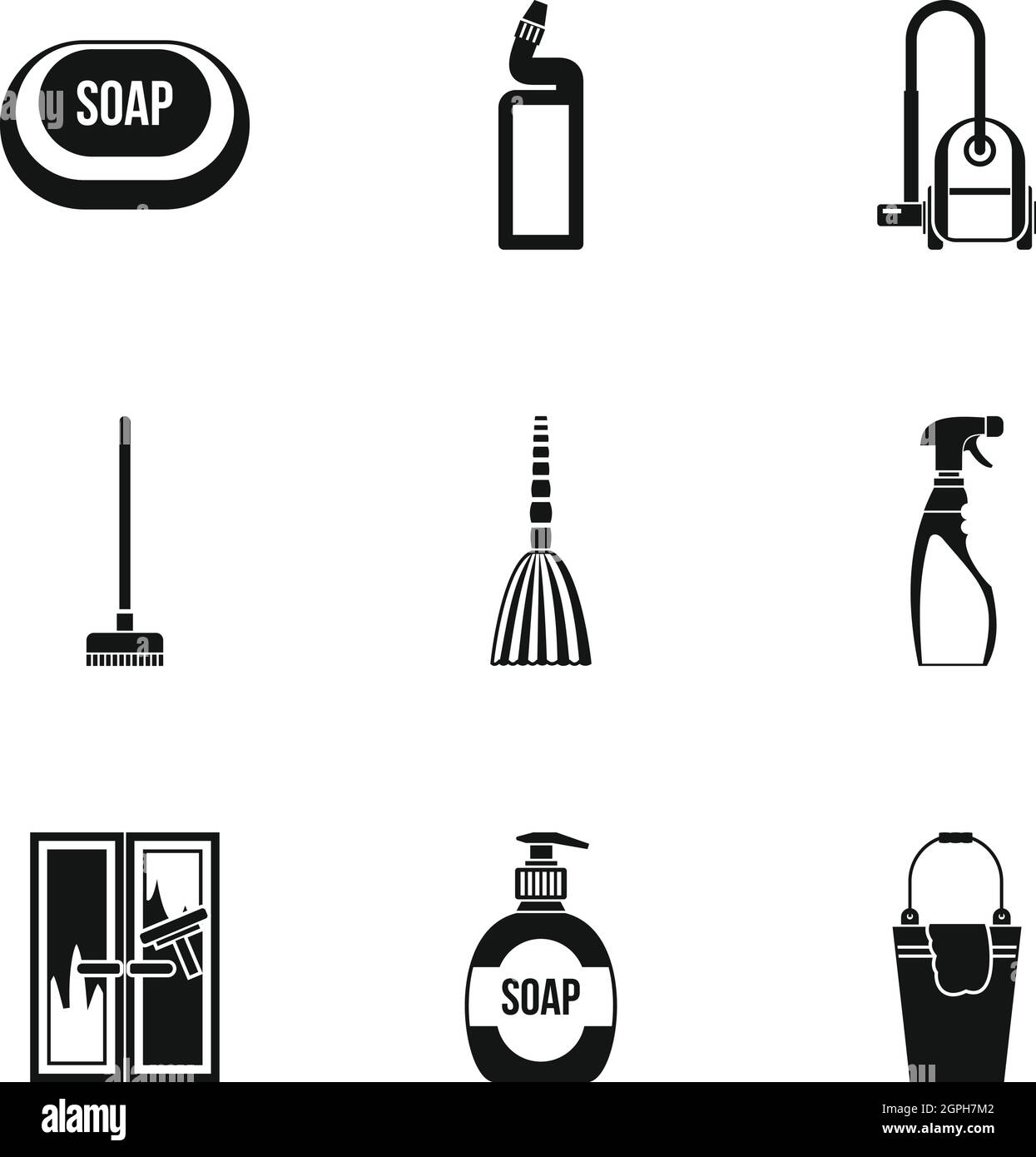 Cleansing icons set, simple style Stock Vector Image & Art - Alamy