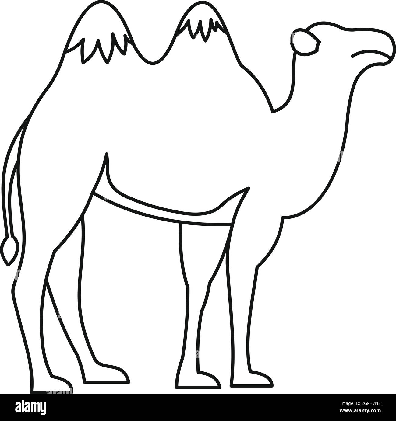 Camel icon, outline style Stock Vector Image & Art - Alamy