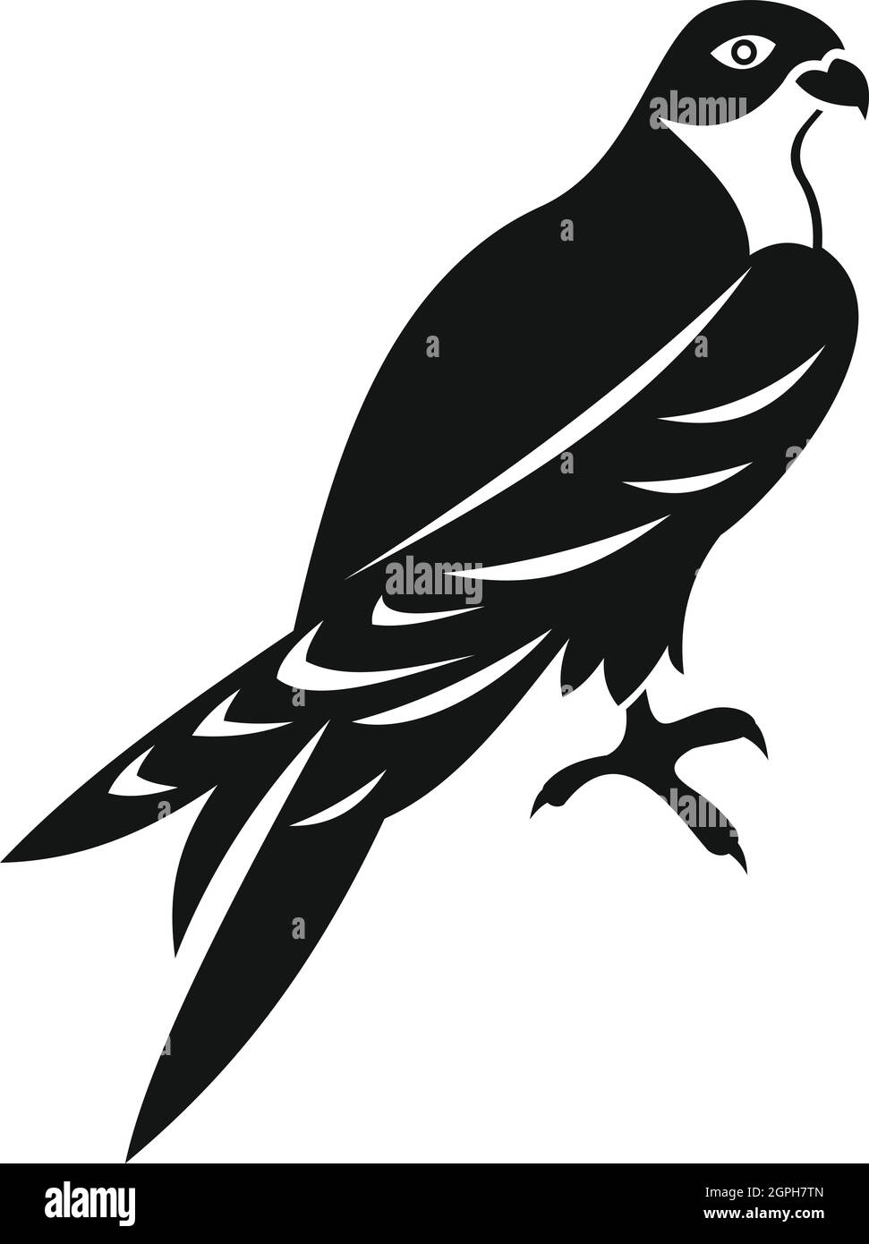 Black falcon icon Stock Vector Images - Alamy