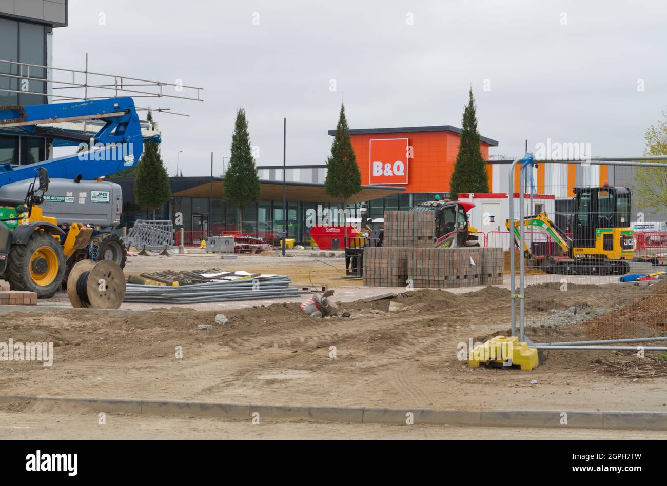 B & Q, new store nearing completion at Stane Retail Park, Tollgate ...
