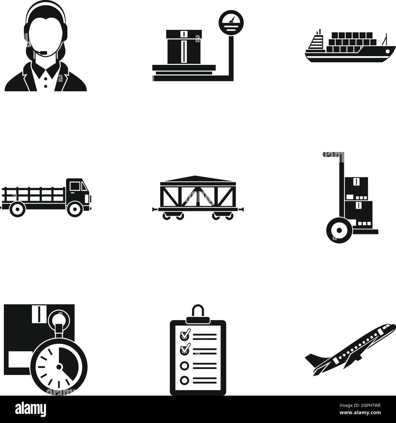 Cargo scale vector hi-res stock photography and images - Alamy