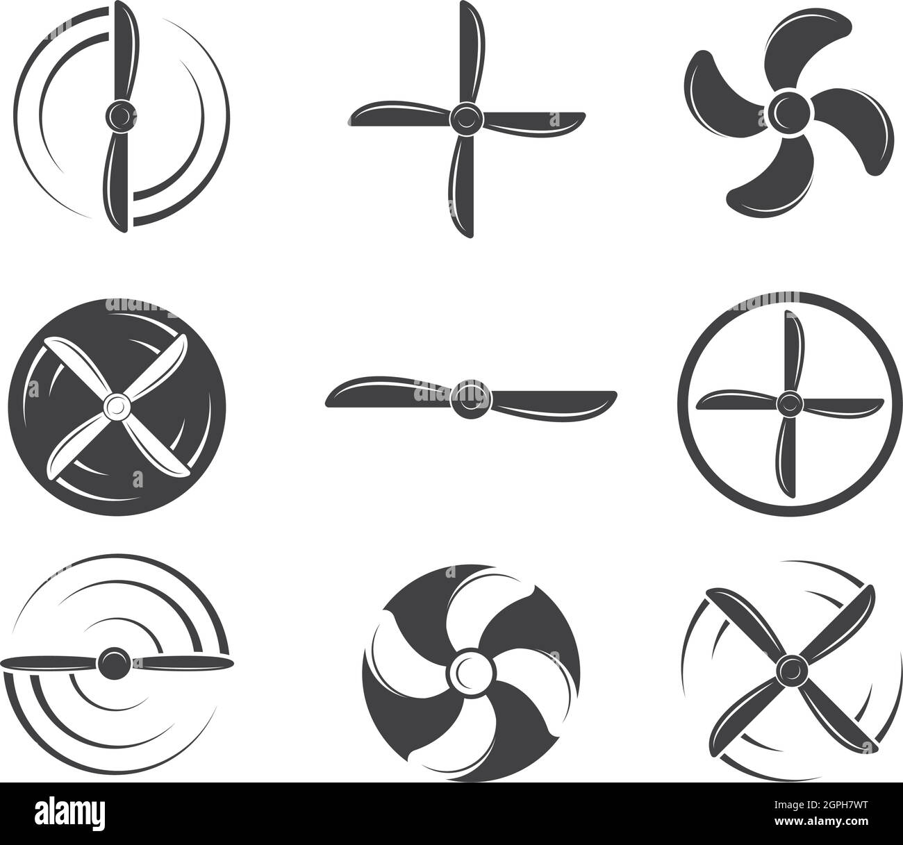 airplane propeller vector illustration design Stock Vector Image & Art ...