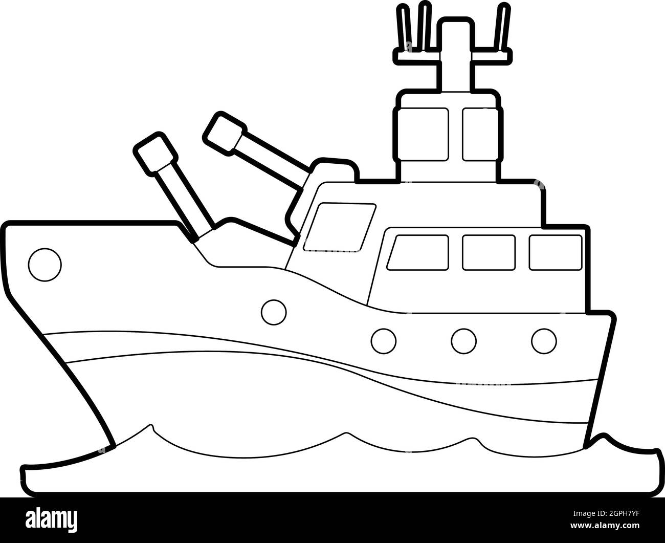 Water gun outline vector Stock Vector Images - Alamy