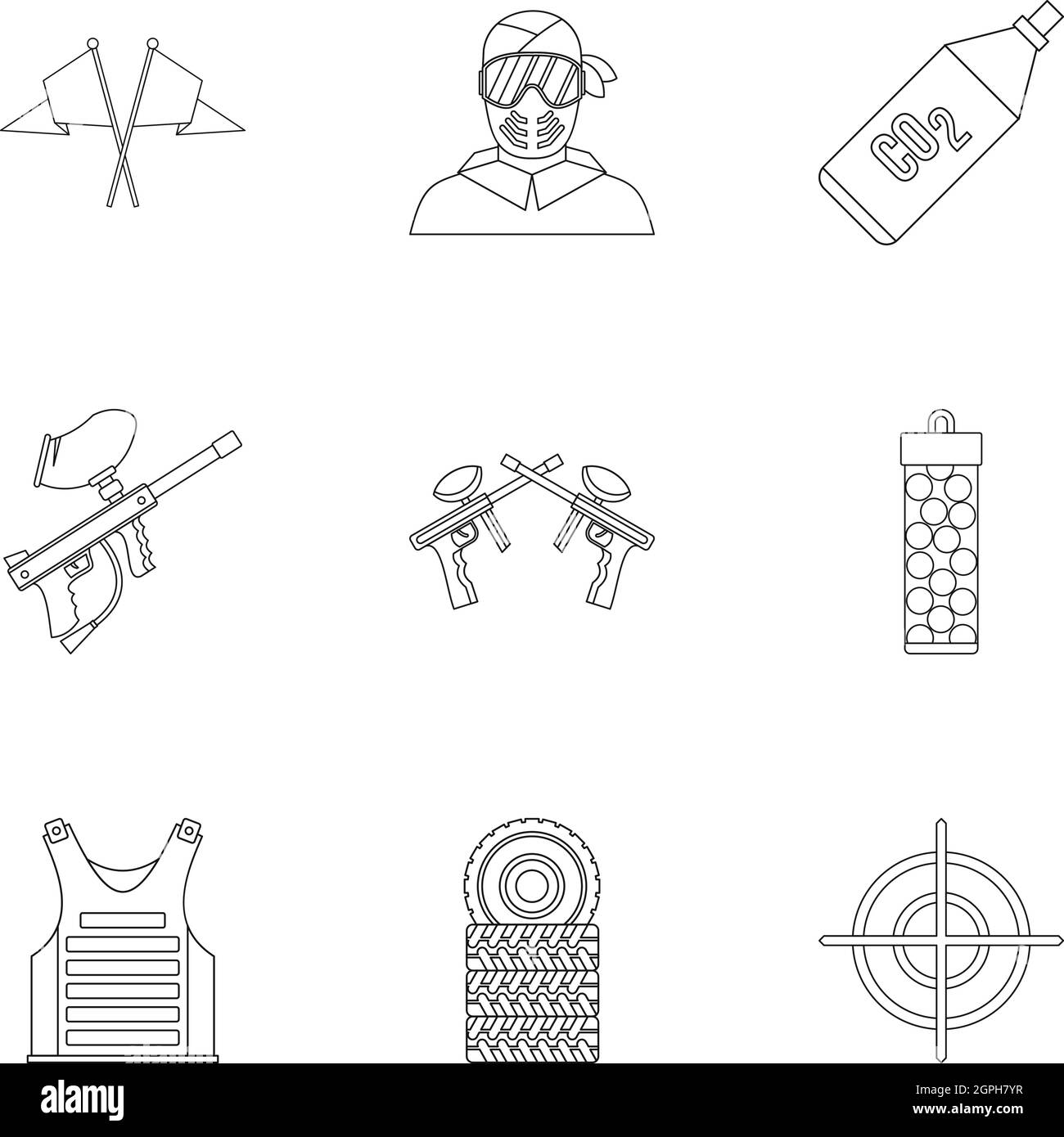 Team vest icon outline Stock Vector Images - Alamy