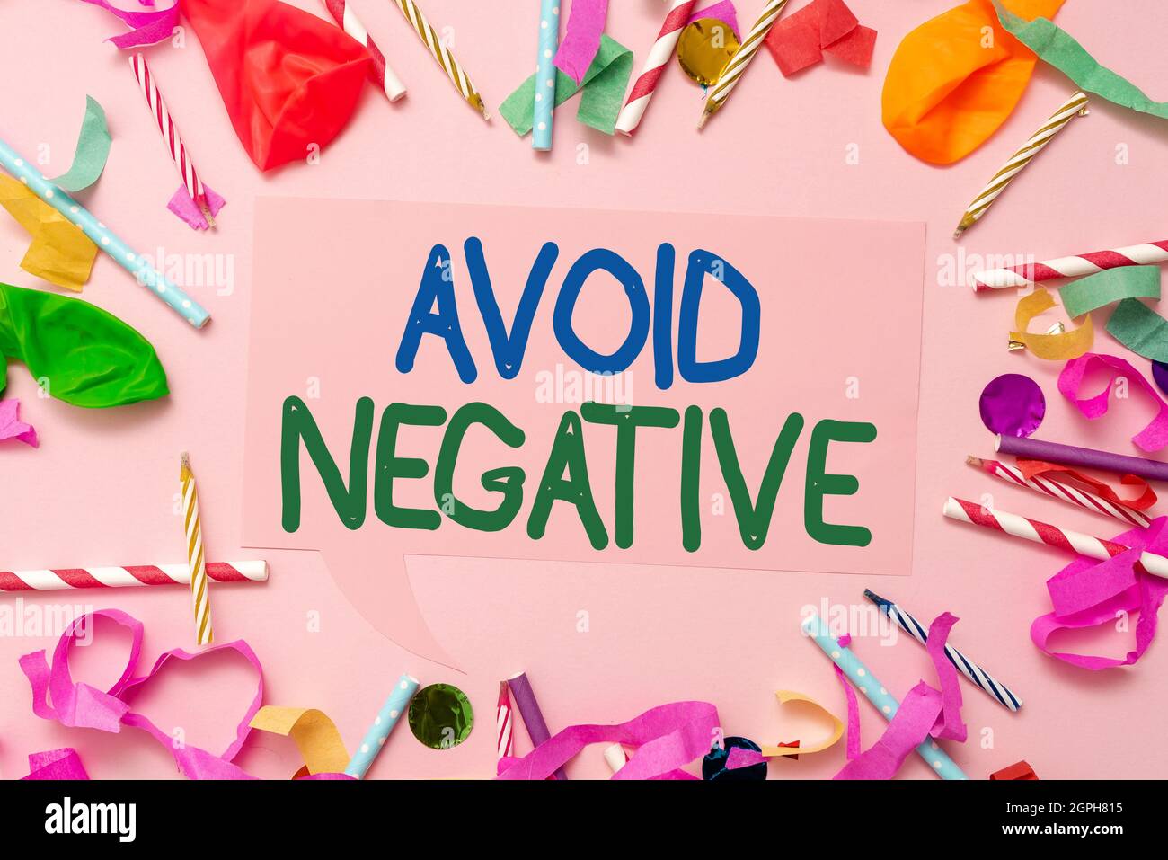 Inspiration showing sign Avoid Negative. Internet Concept Staying away ...