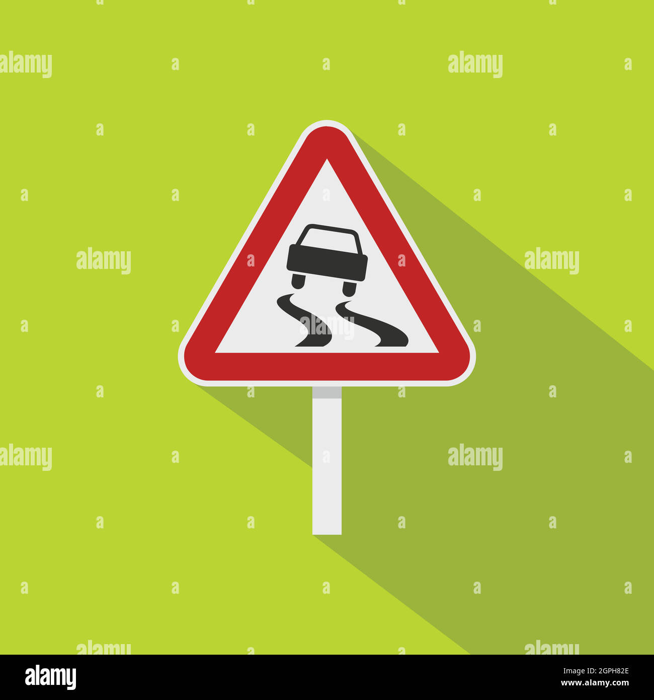 Snow flat road Stock Vector Images - Alamy