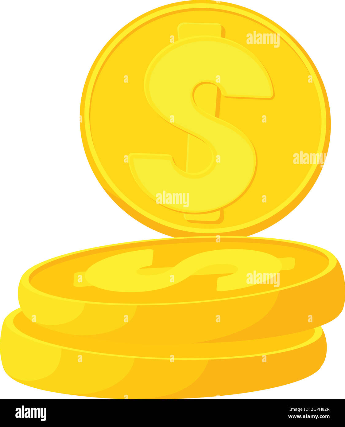 Coins icon, cartoon style Stock Vector Image & Art - Alamy
