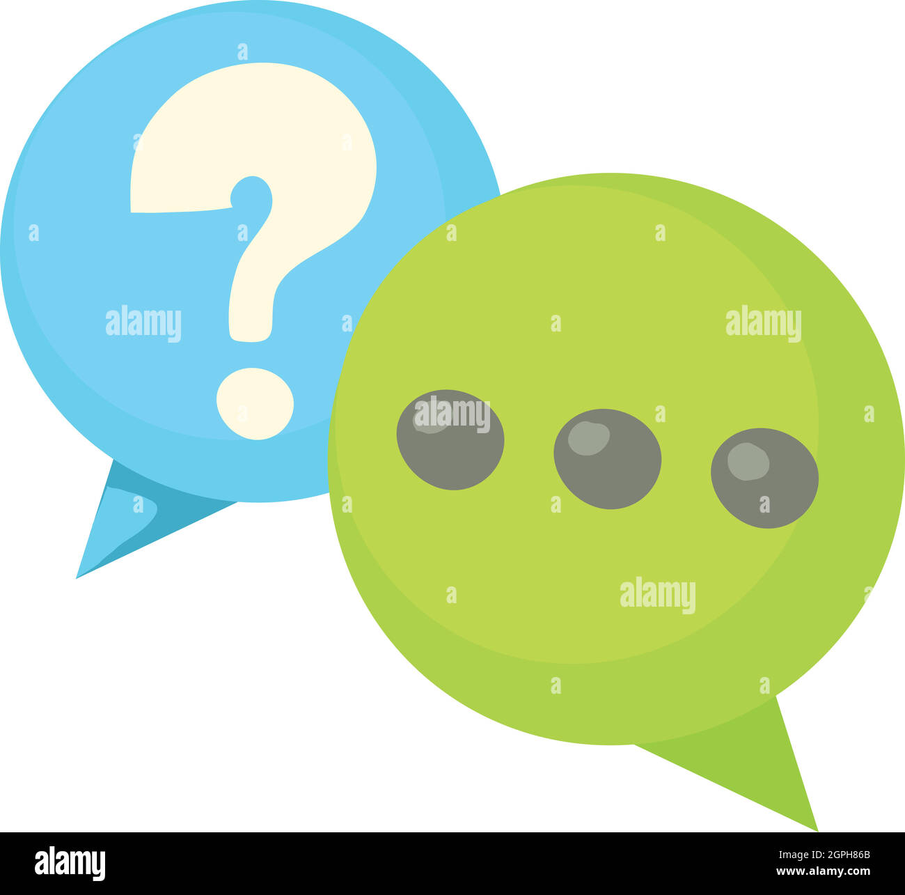 Question and exclamation speech bubbles icon Stock Vector Image & Art ...