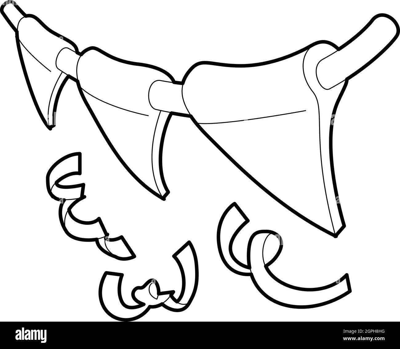 Black flag garland triangle Cut Out Stock Images & Pictures - Alamy