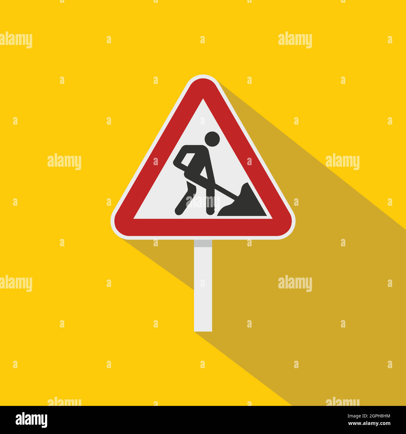 Roadworks traffic sign Stock Vector Images - Alamy