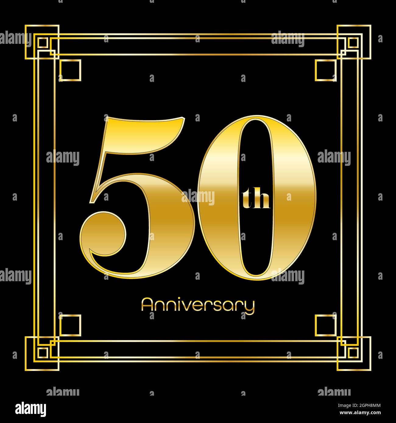 Fifty anniversary Stock Vector Images - Alamy