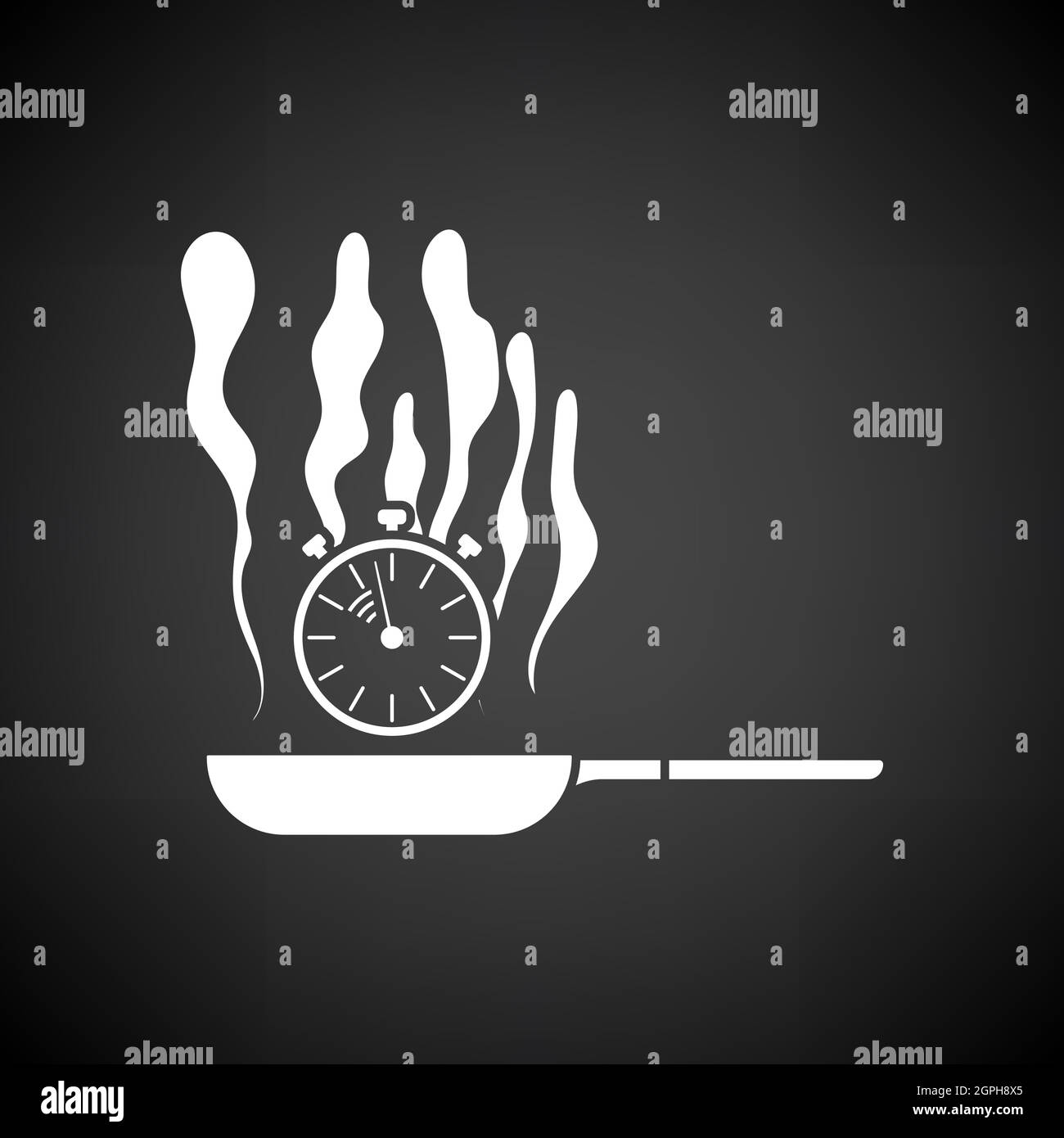 Pan With Stopwatch Icon Stock Vector Image & Art - Alamy