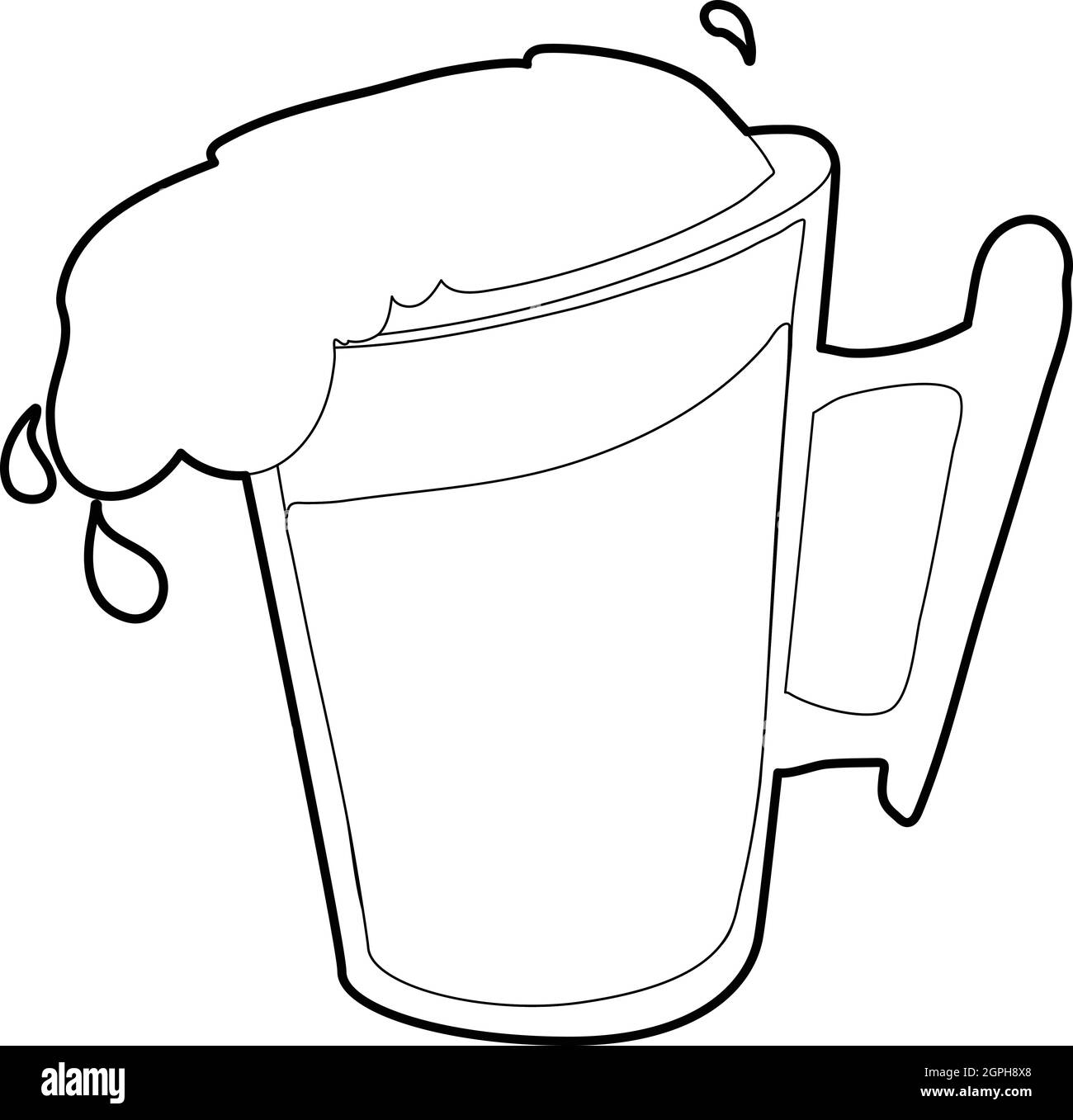 Beer icon, outline style Stock Vector Image & Art - Alamy