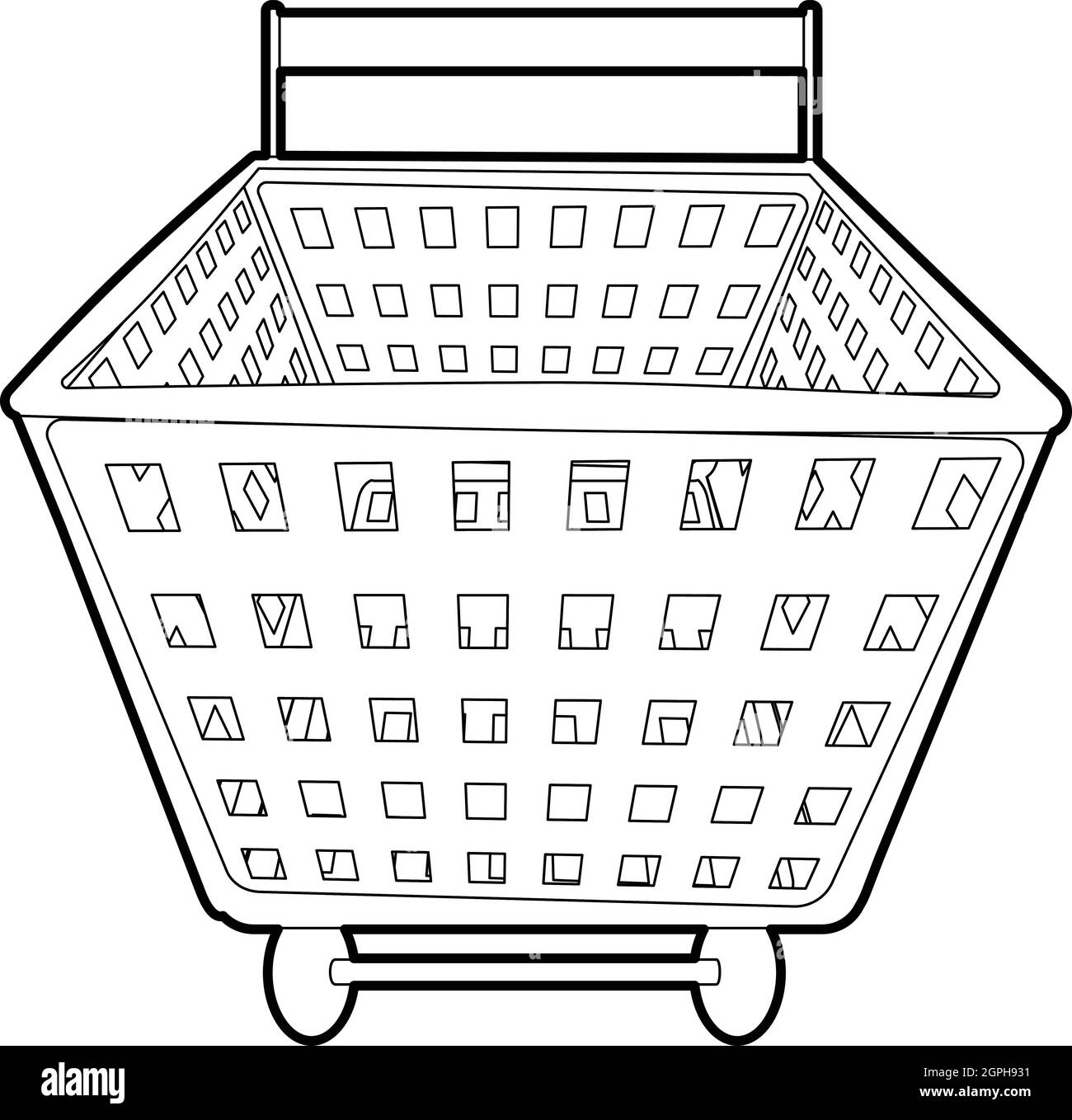 Shopping cart icon, outline style Stock Vector Image & Art - Alamy