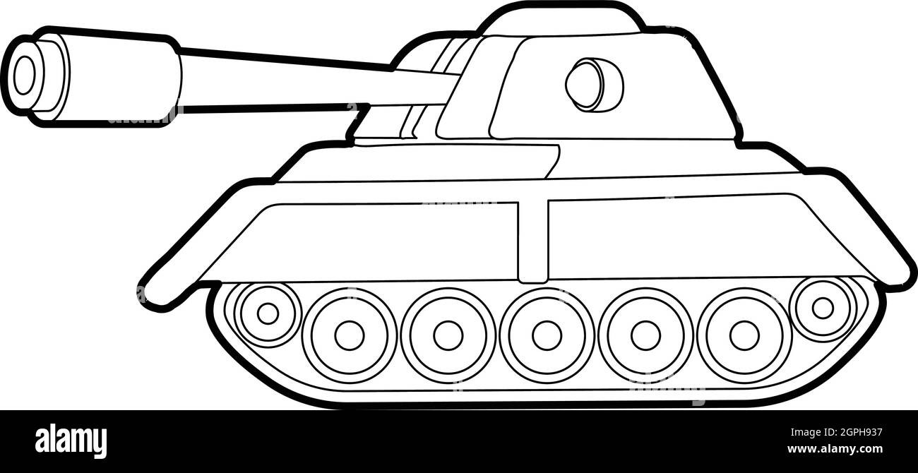 Tank icon, outline style Stock Vector Image & Art - Alamy