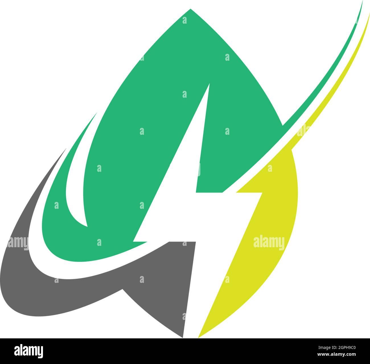 Power symbol lightning icon logo design vector Stock Vector Image & Art ...