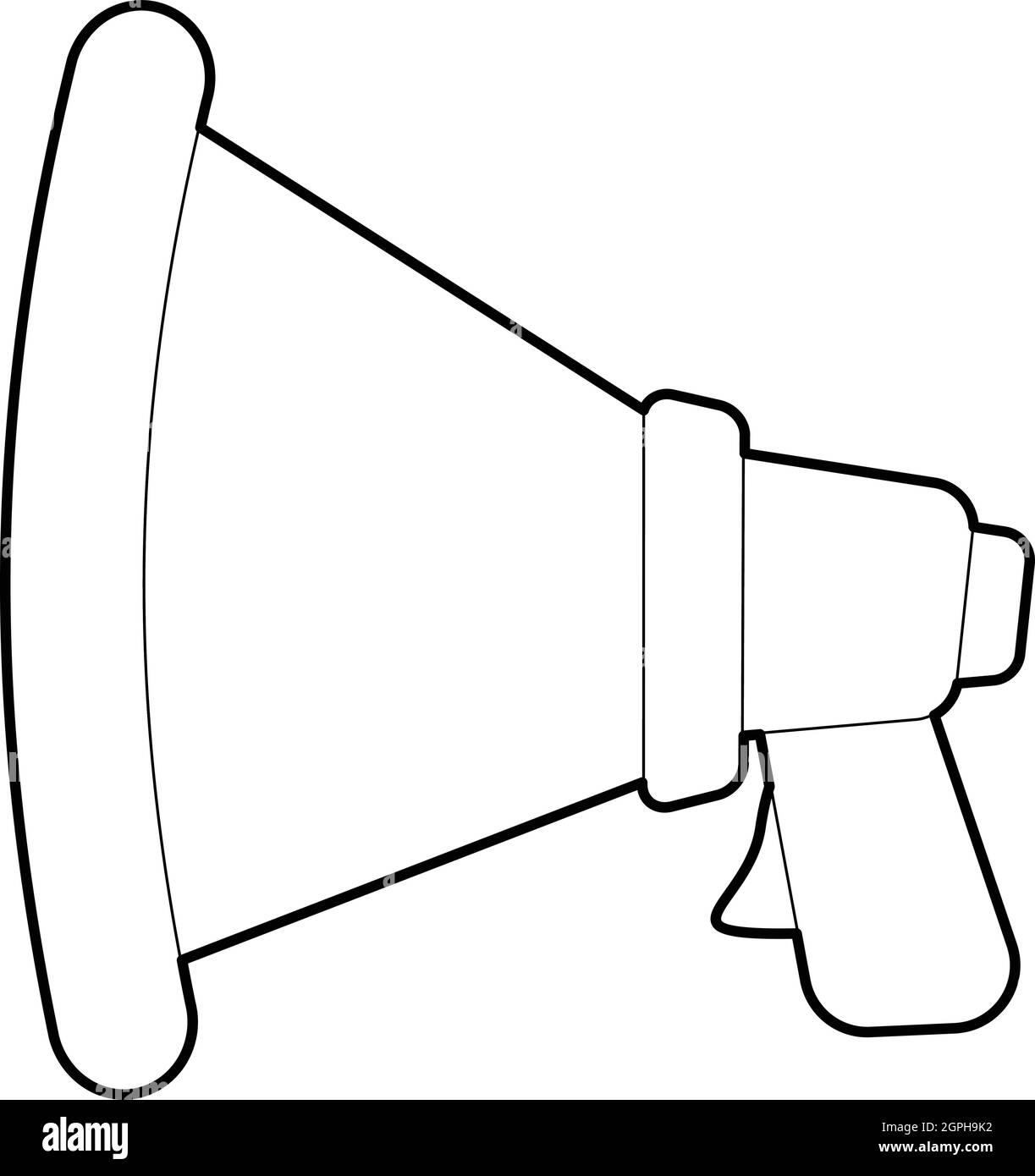 Speaker icon, outline style Stock Vector Image & Art - Alamy