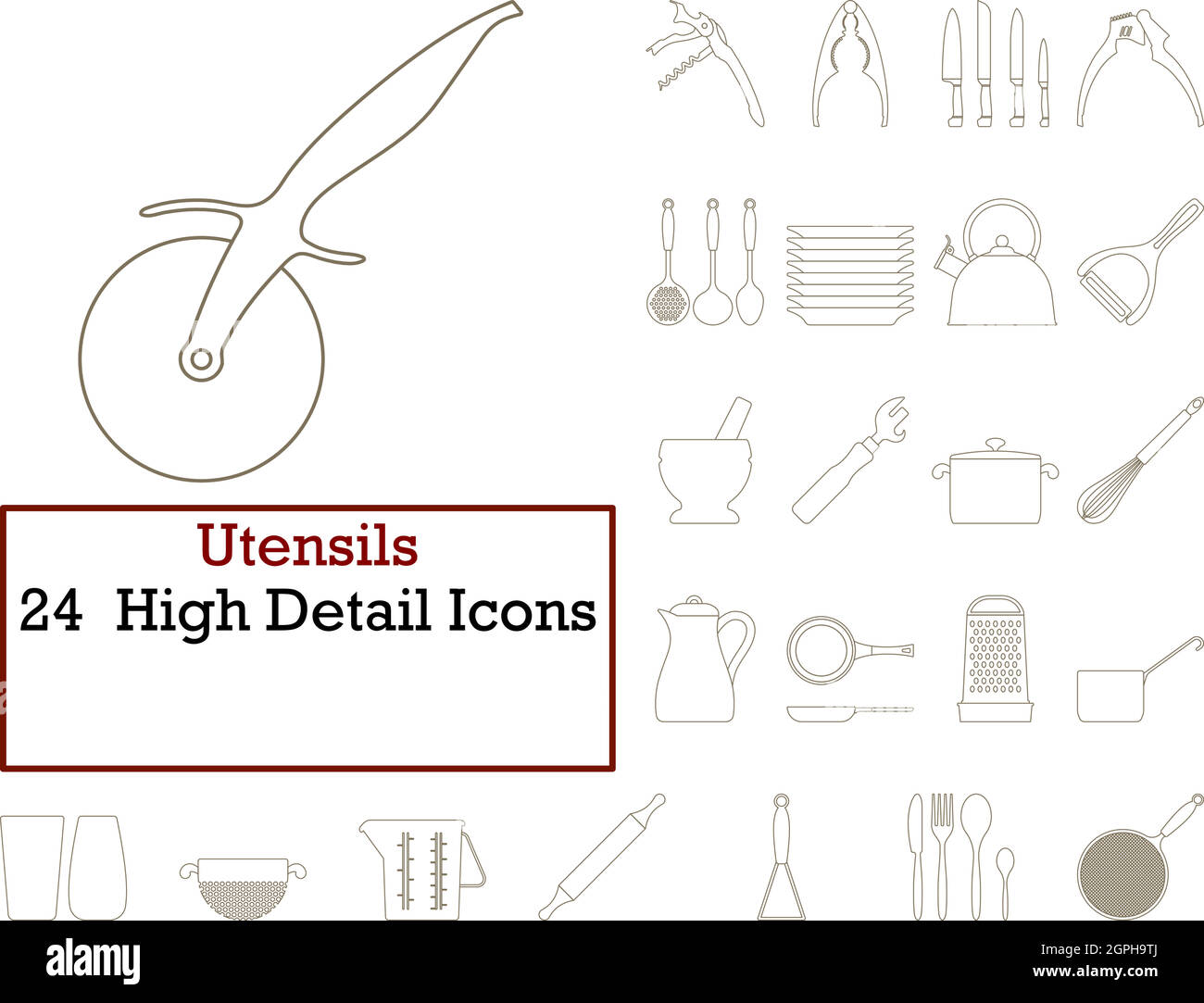 Utensils Stock Vector Images - Alamy
