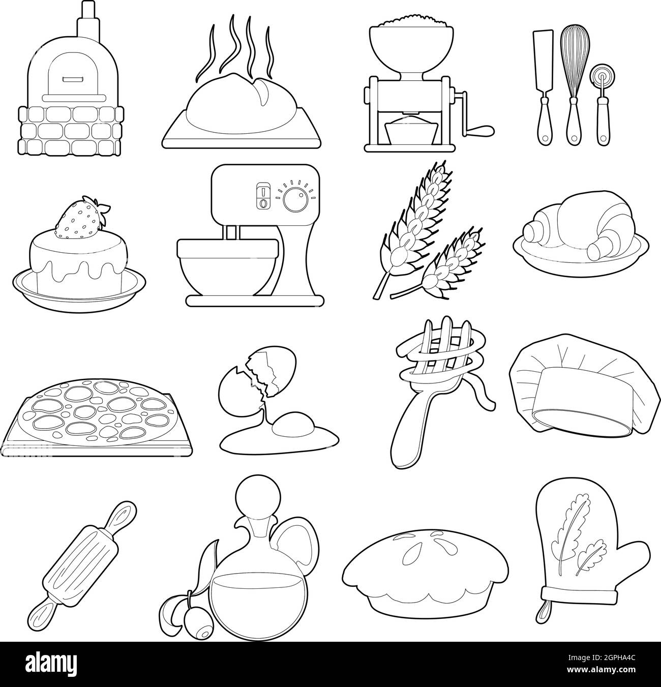 Bread production bag Stock Vector Images - Alamy
