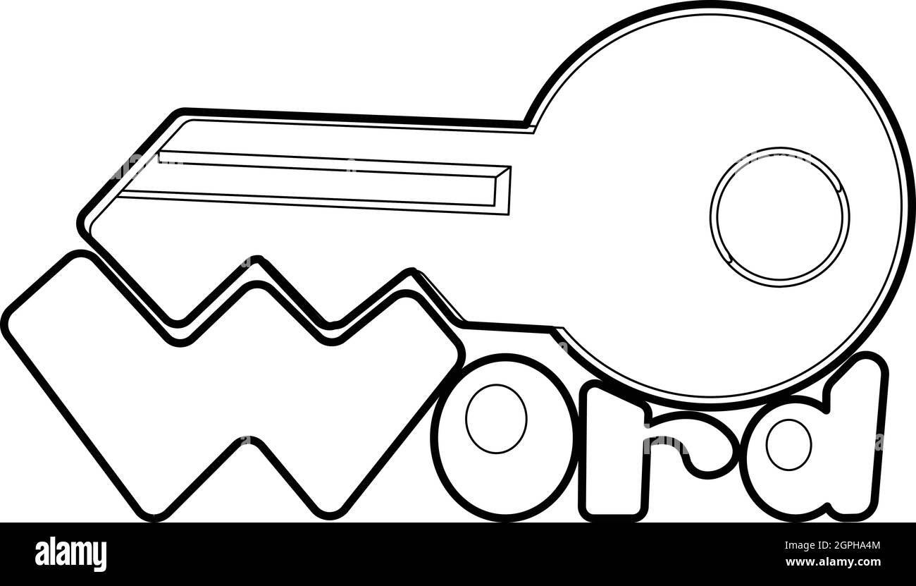 Key icon, outline style Stock Vector Image & Art - Alamy