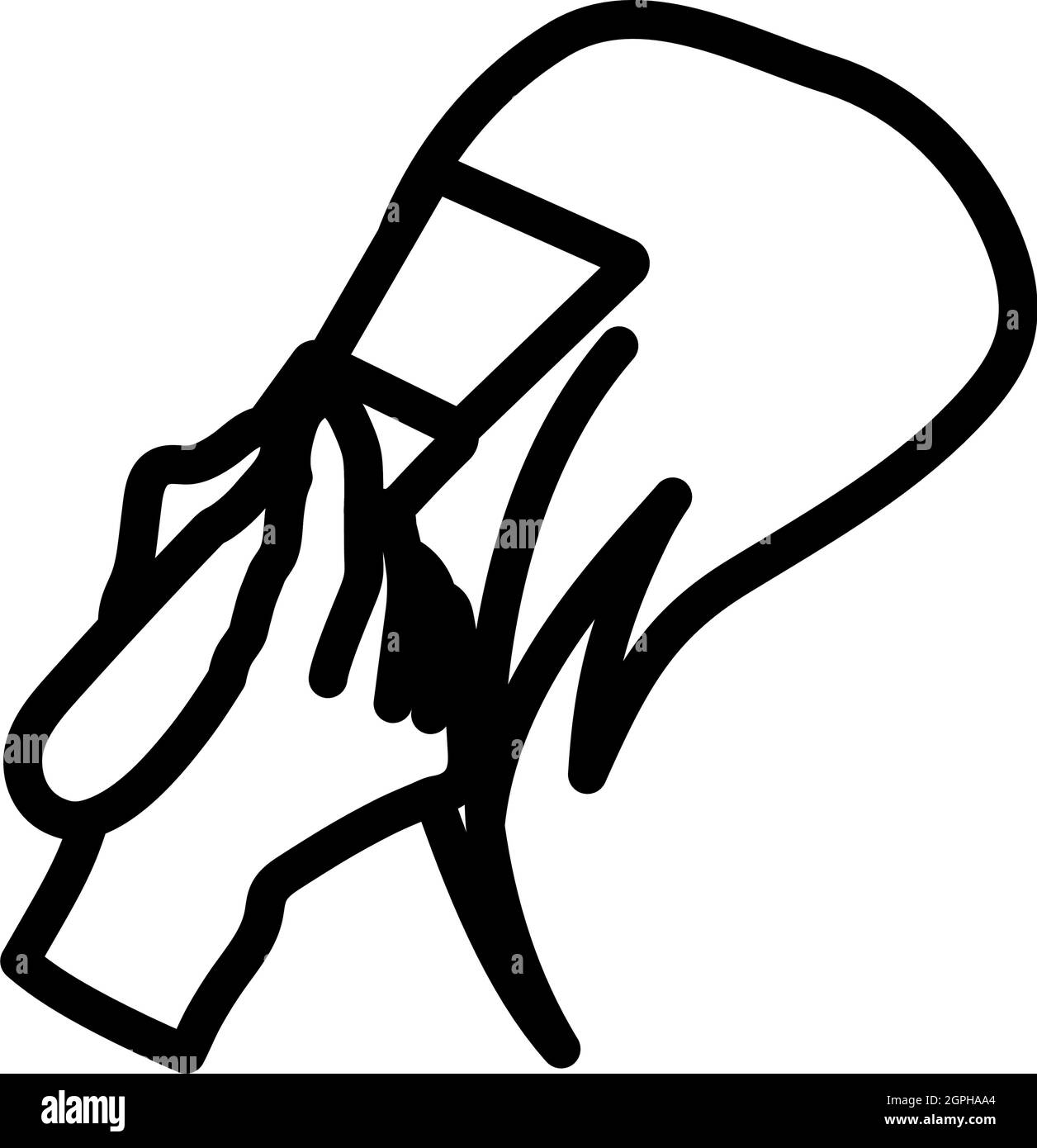 Hair coloring brush black Stock Vector Images - Alamy