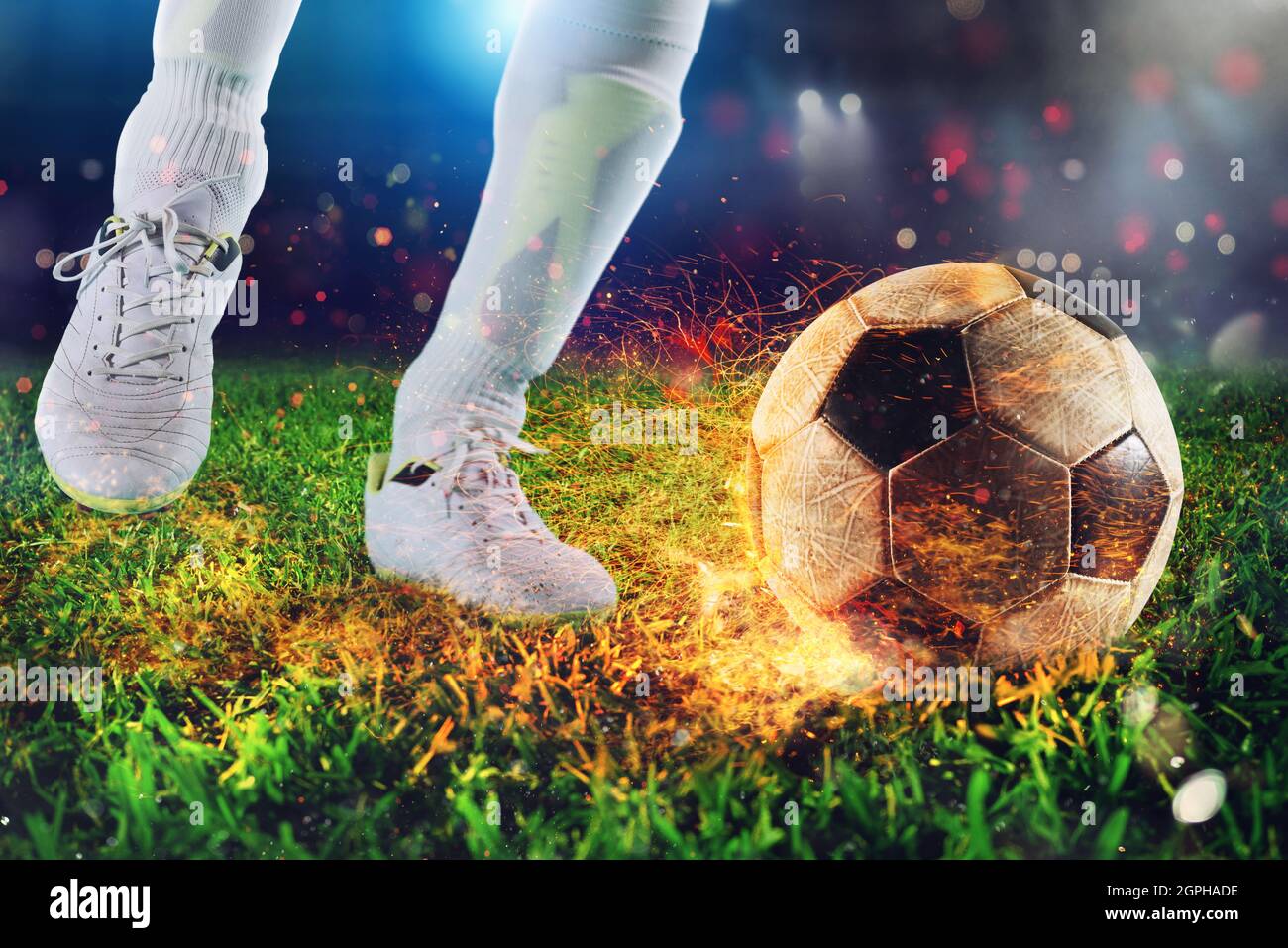 Fiery kick hi-res stock photography and images - Alamy