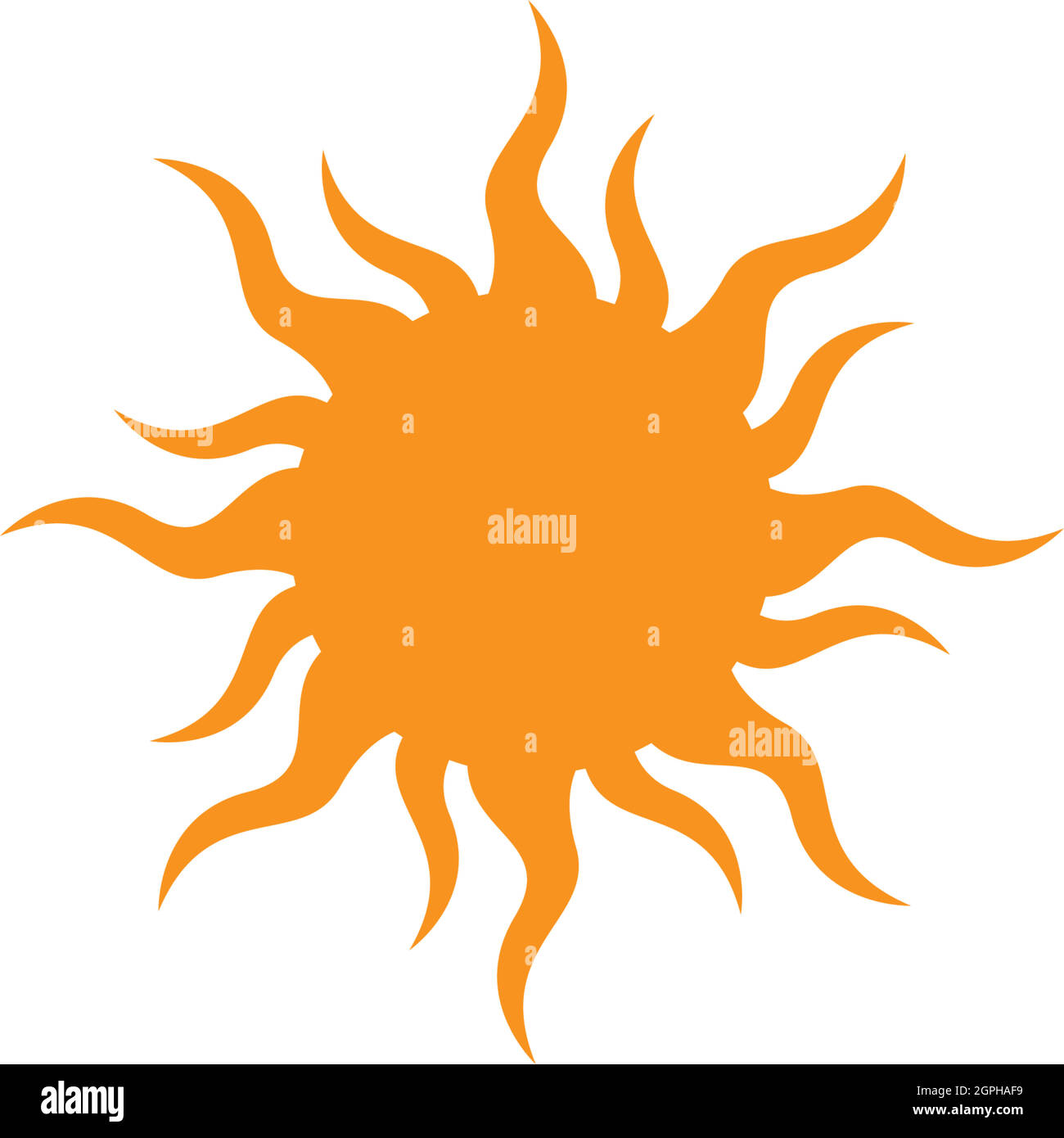 Sun logo icon flat design vector template Stock Vector Image & Art - Alamy