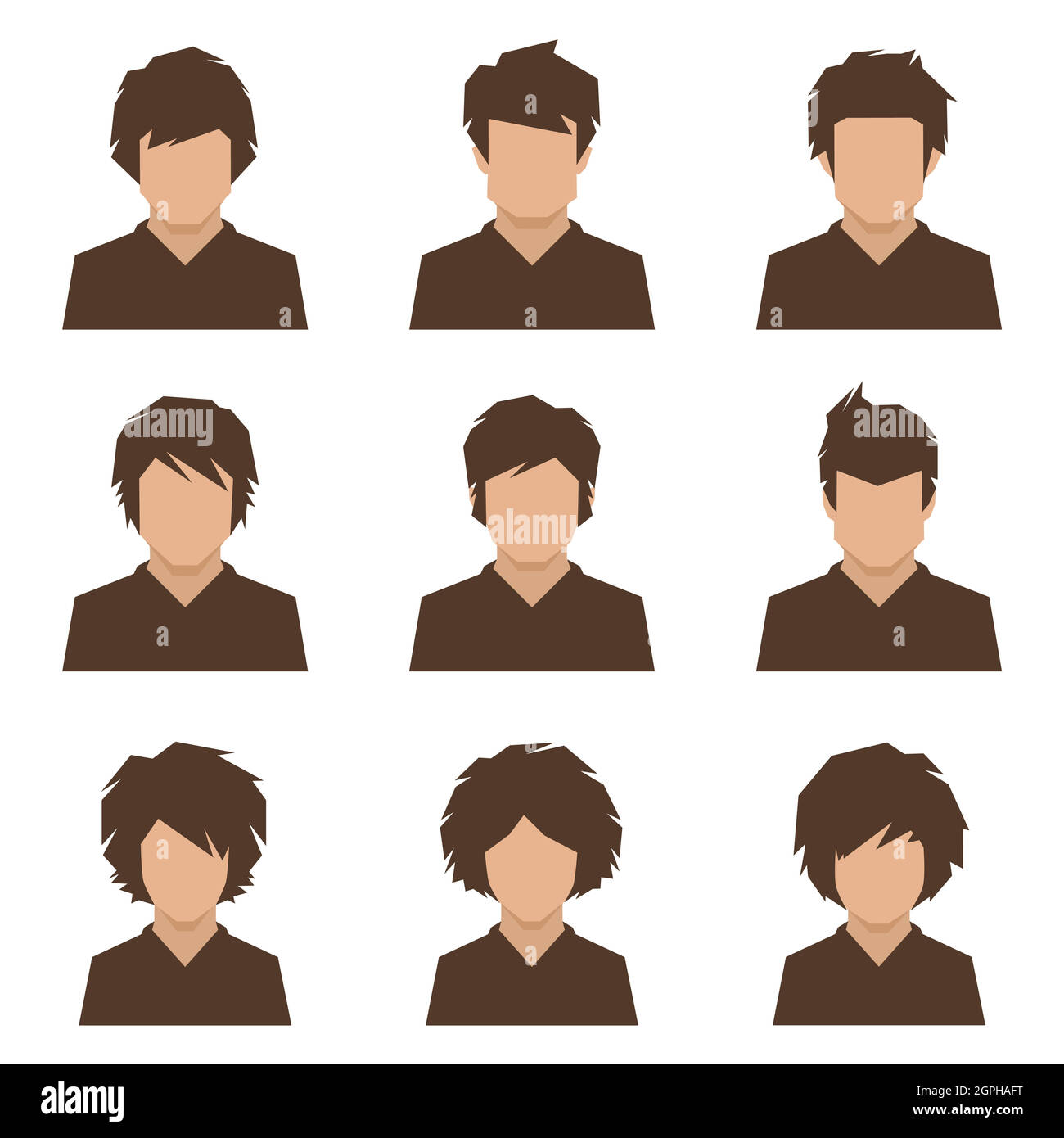 set of flat avatar, vector people icon Stock Vector Image & Art - Alamy