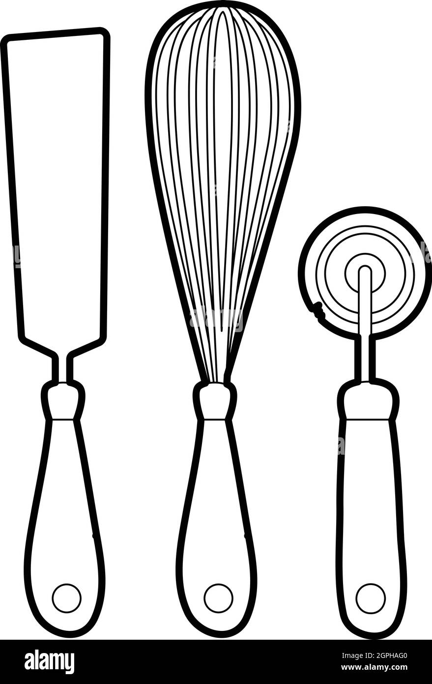 Slice tool thin line Stock Vector Images - Alamy