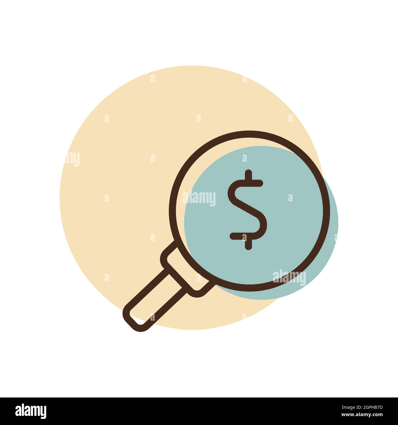 Magnifying glass symbol Stock Vector Images - Alamy