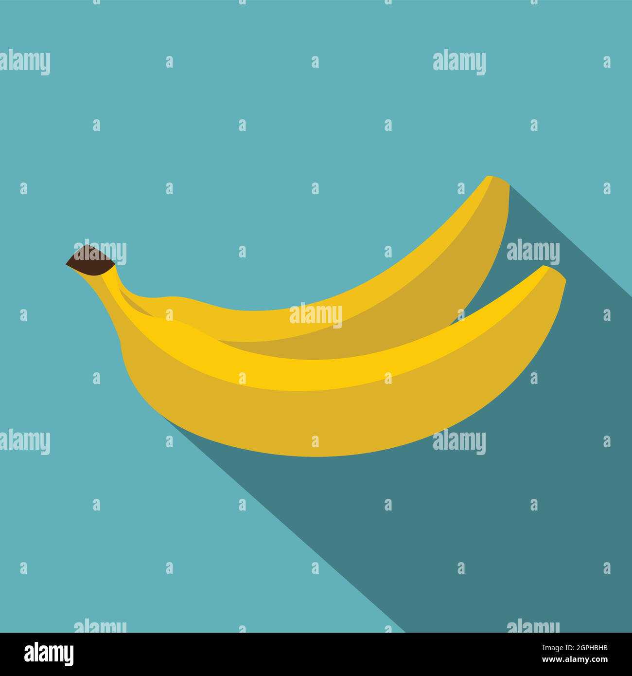 Banana icon, flat style Stock Vector Image & Art - Alamy
