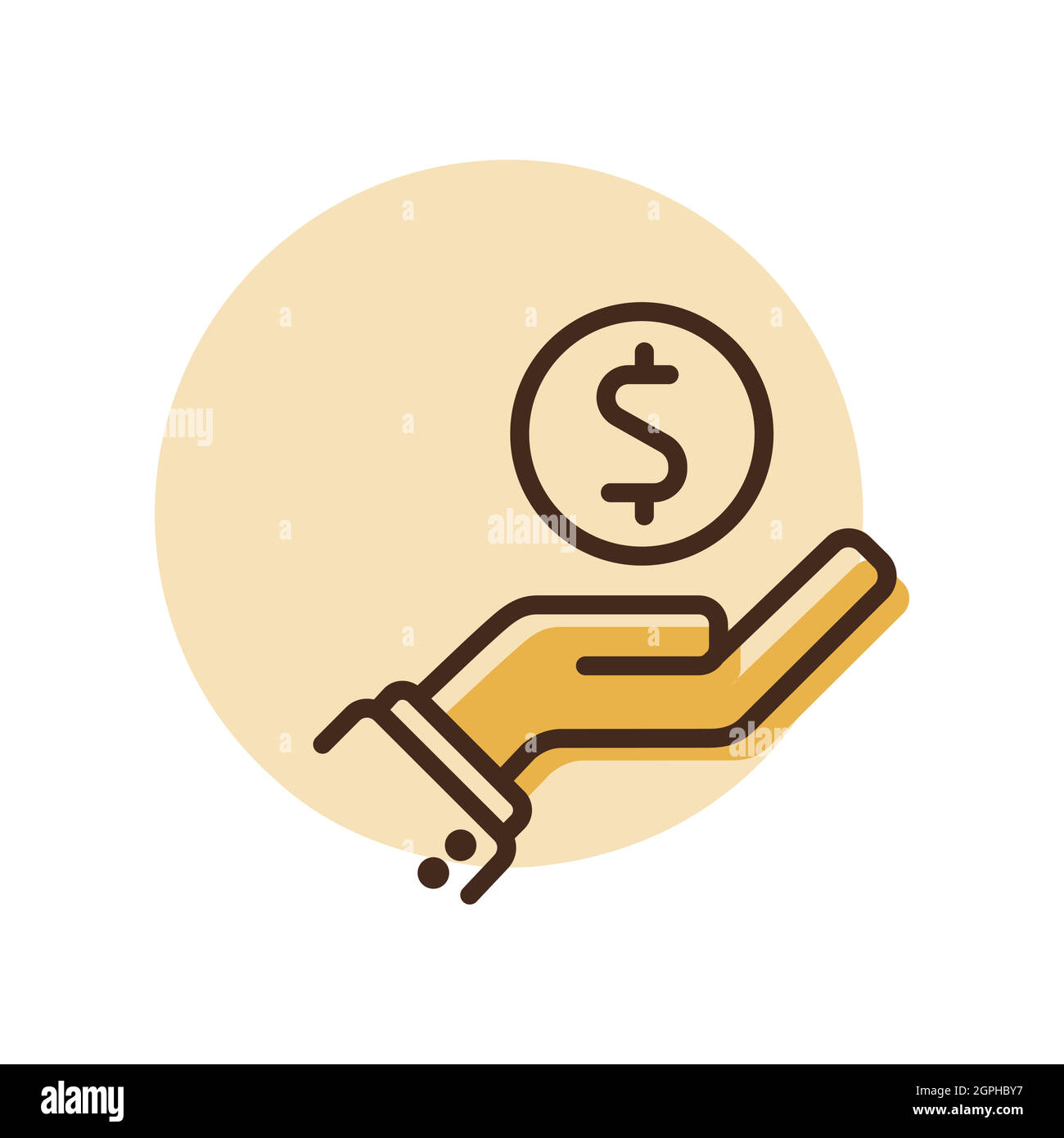 Saving money in vector Cut Out Stock Images & Pictures - Alamy