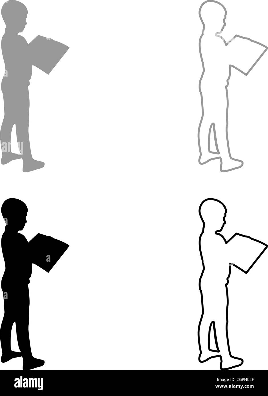 Black teen boy grey Stock Vector Images - Alamy