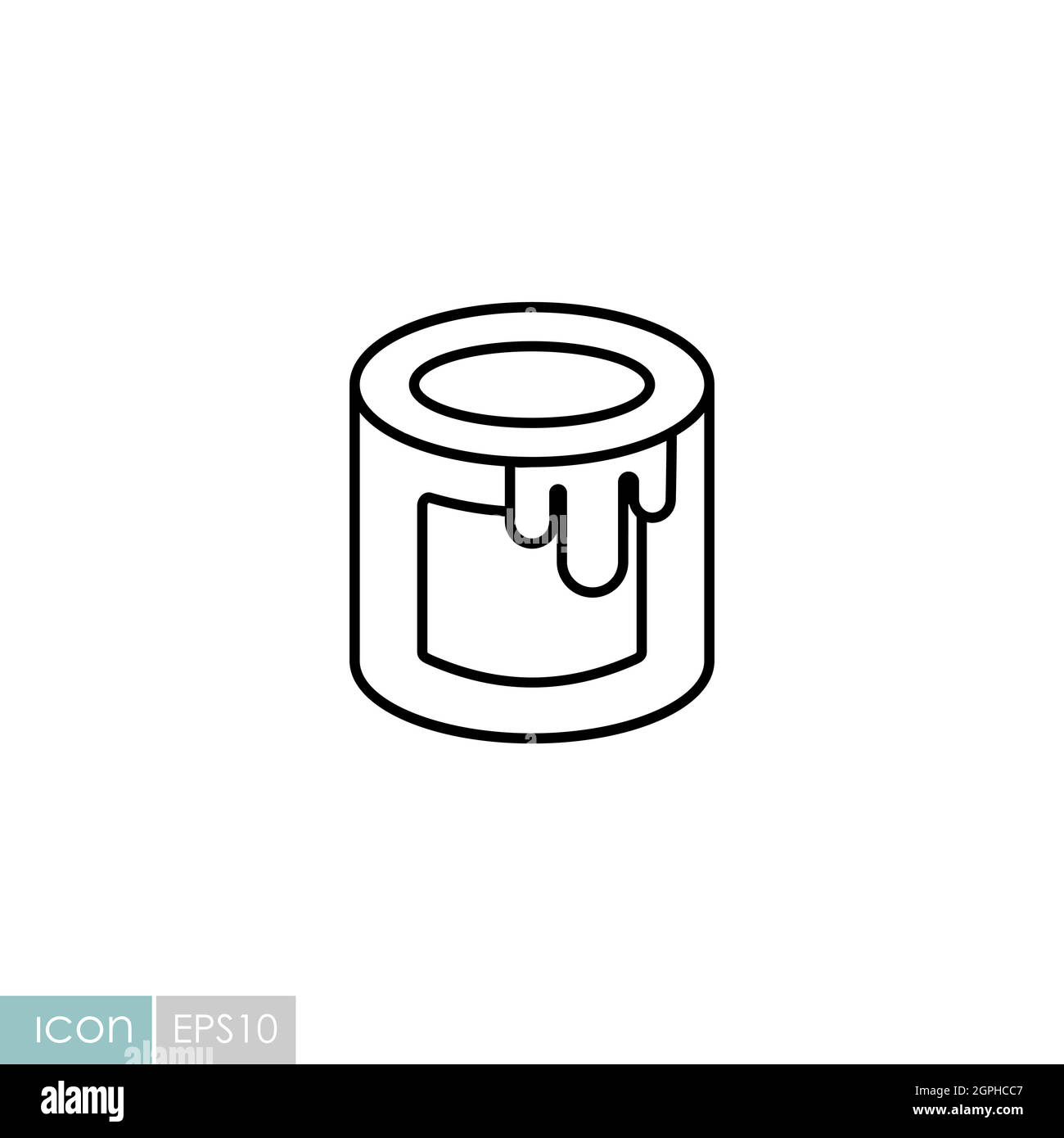 Paint bucket vector flat icon Stock Vector Image & Art - Alamy