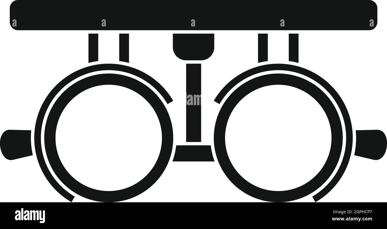 Optical trial frame Black and White Stock Photos & Images - Alamy