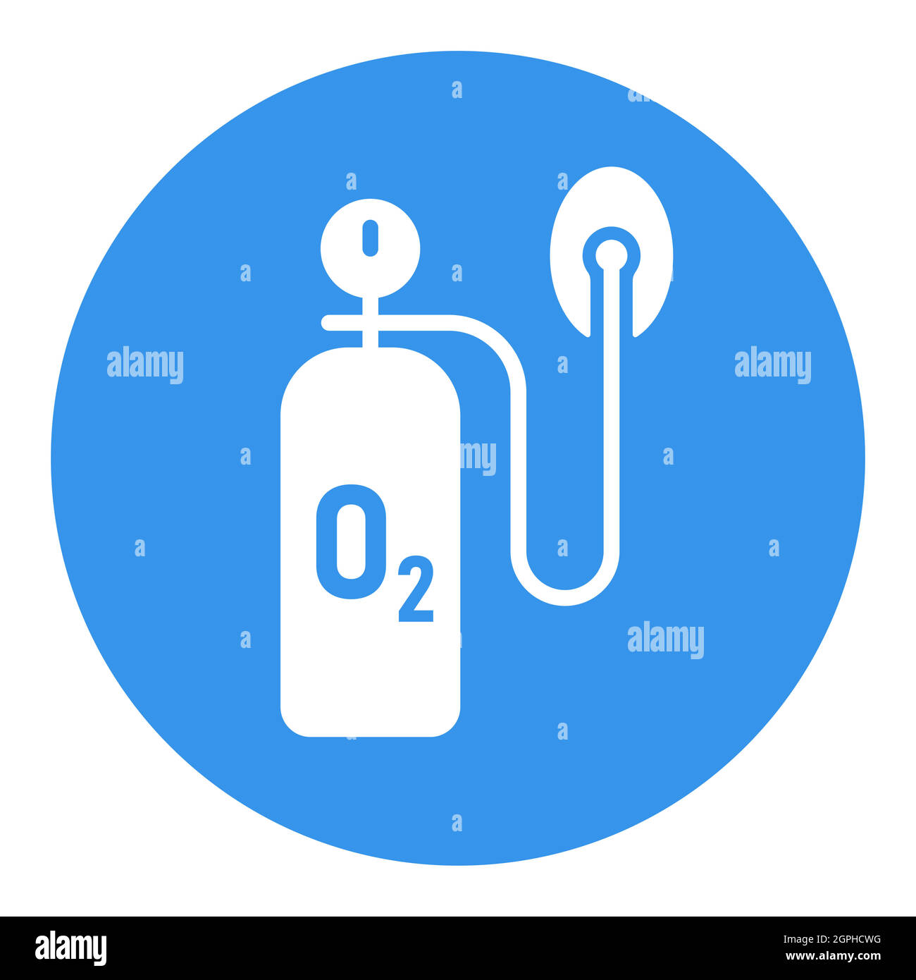 Medical oxygen cylinder vector white glyph icon. Coronavirus Stock ...