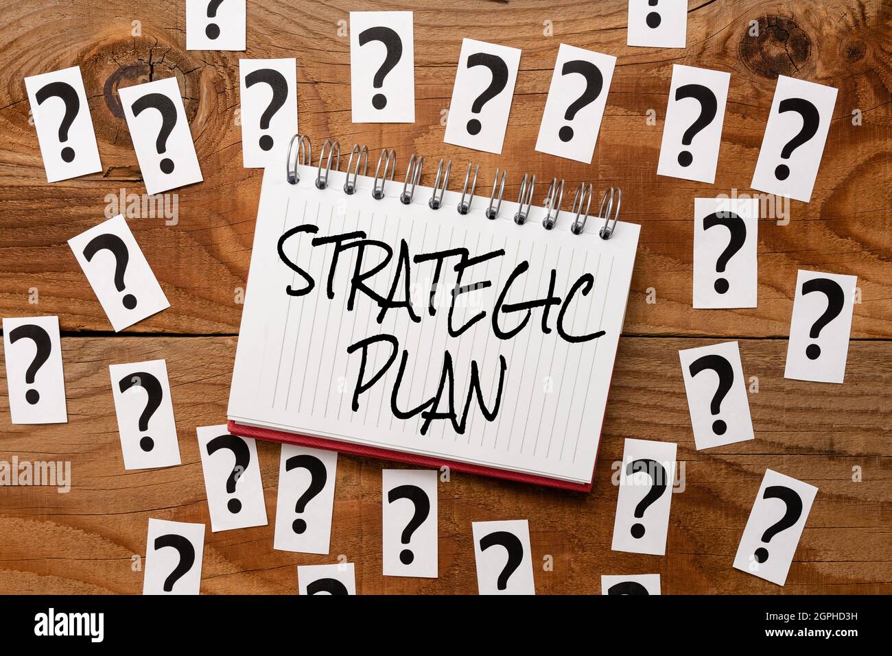 Text sign showing Strategic Plan. Business concept A process of ...