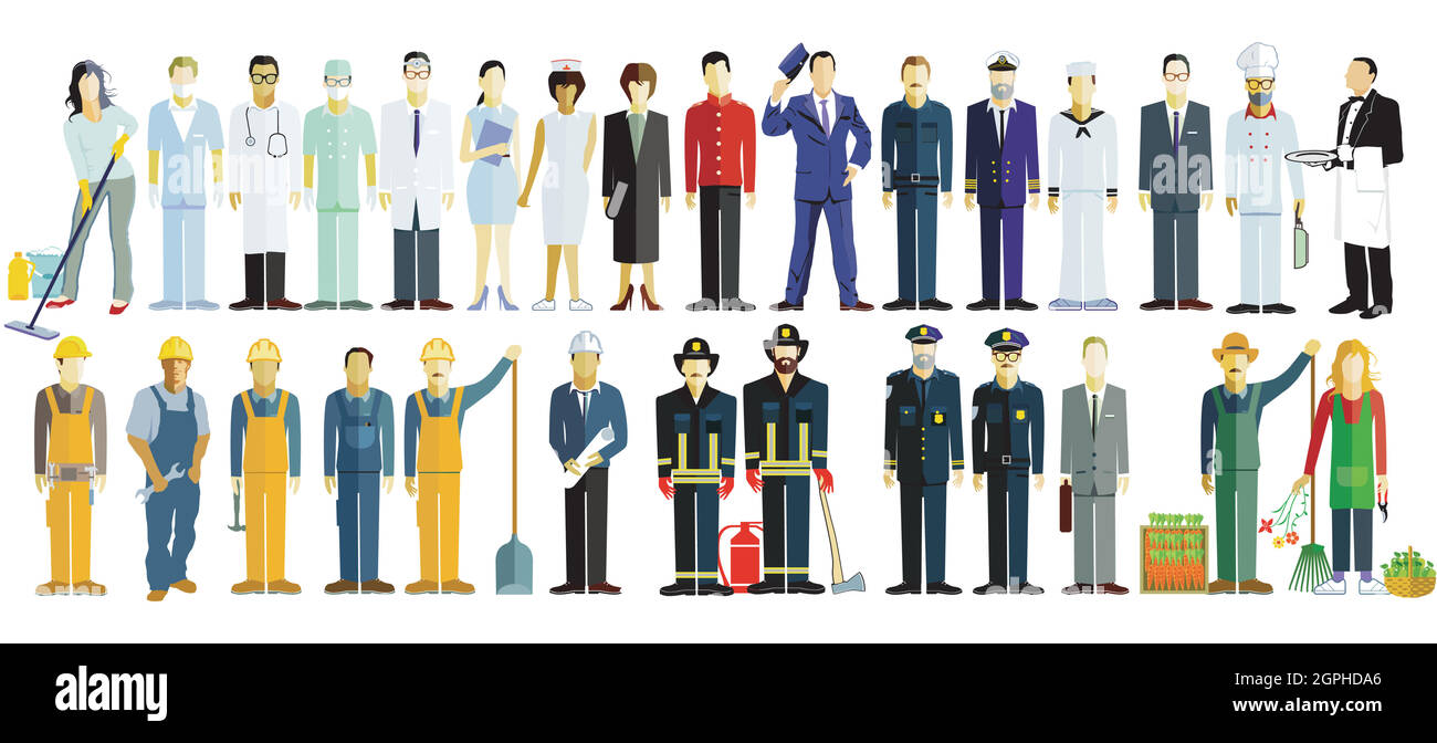 Police different professions professions hi-res stock photography and ...