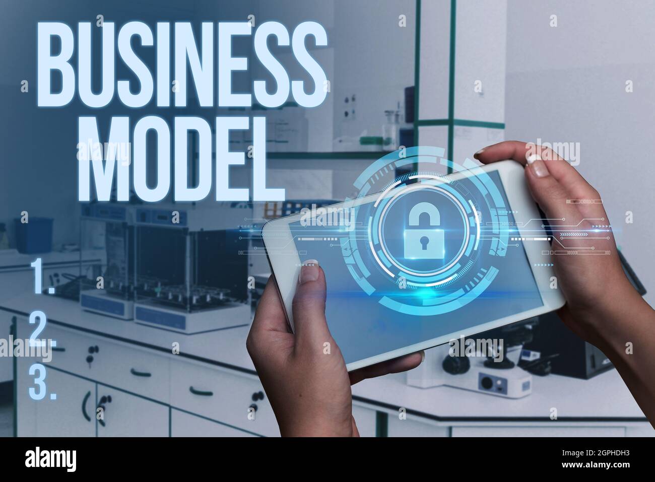 Conceptual caption Business Model. Business concept Identifying revenue ...