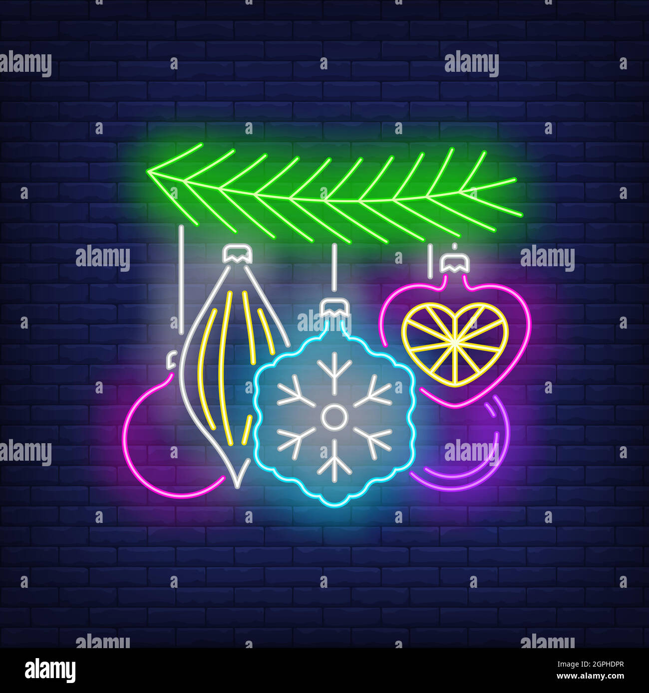 Christmas baubles on modern Stock Vector Images - Alamy