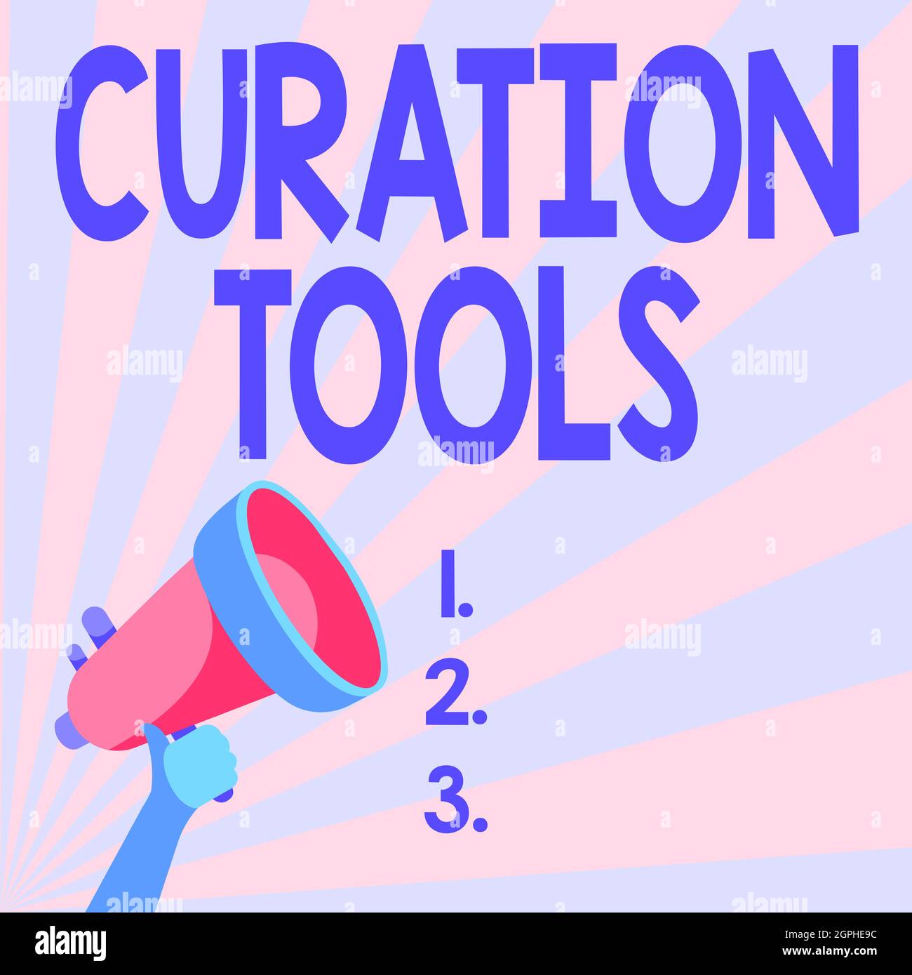 Hand writing sign Curation Tools. Internet Concept Software used in ...