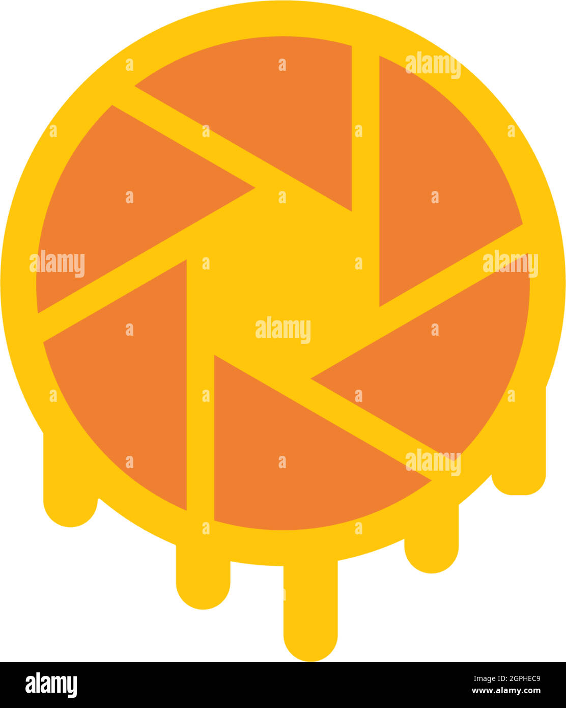 Camera shutter logo orange Stock Vector Image & Art - Alamy