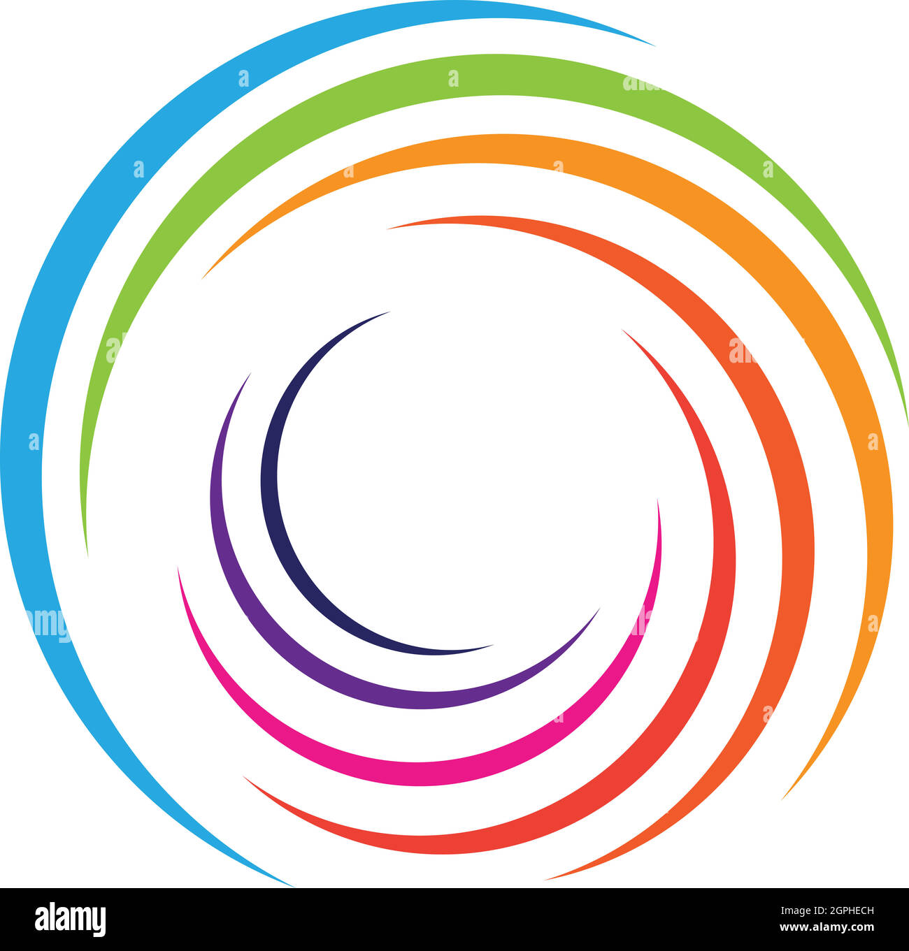 Spiral in paint, colored, painter, logo, icon, background Stock Vector ...