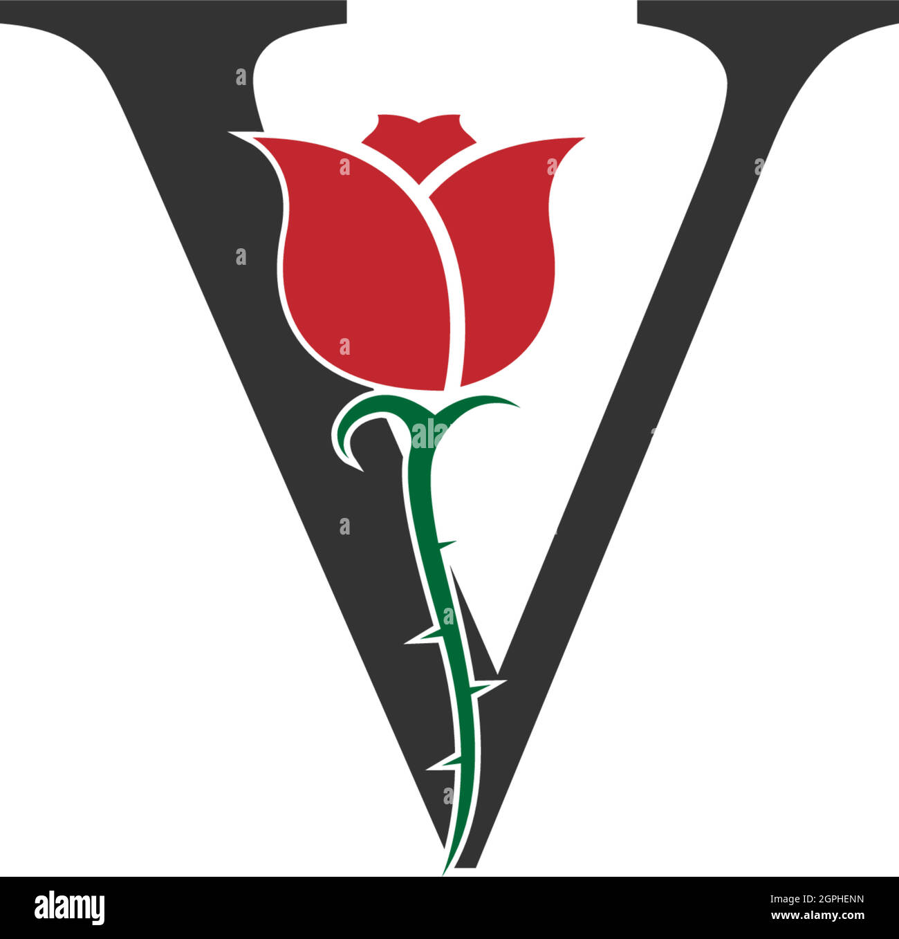 Letter v gradient logo Stock Vector Images - Alamy